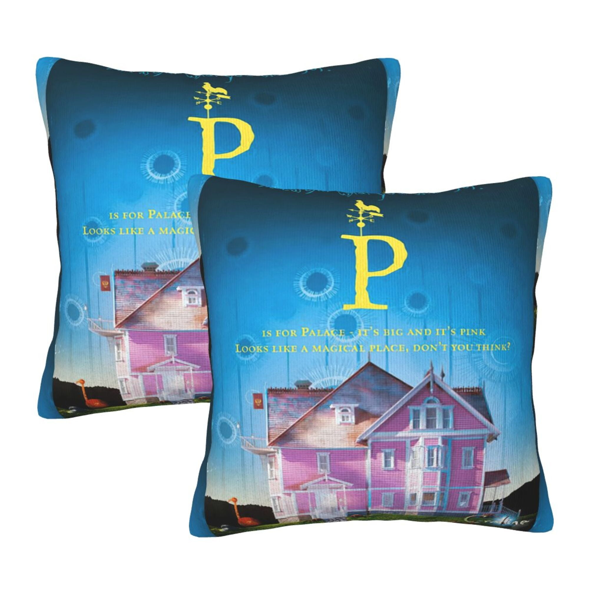 Coraline Throw Pillow Covers, Square Polyester Decor Pillow Covers Fall ...