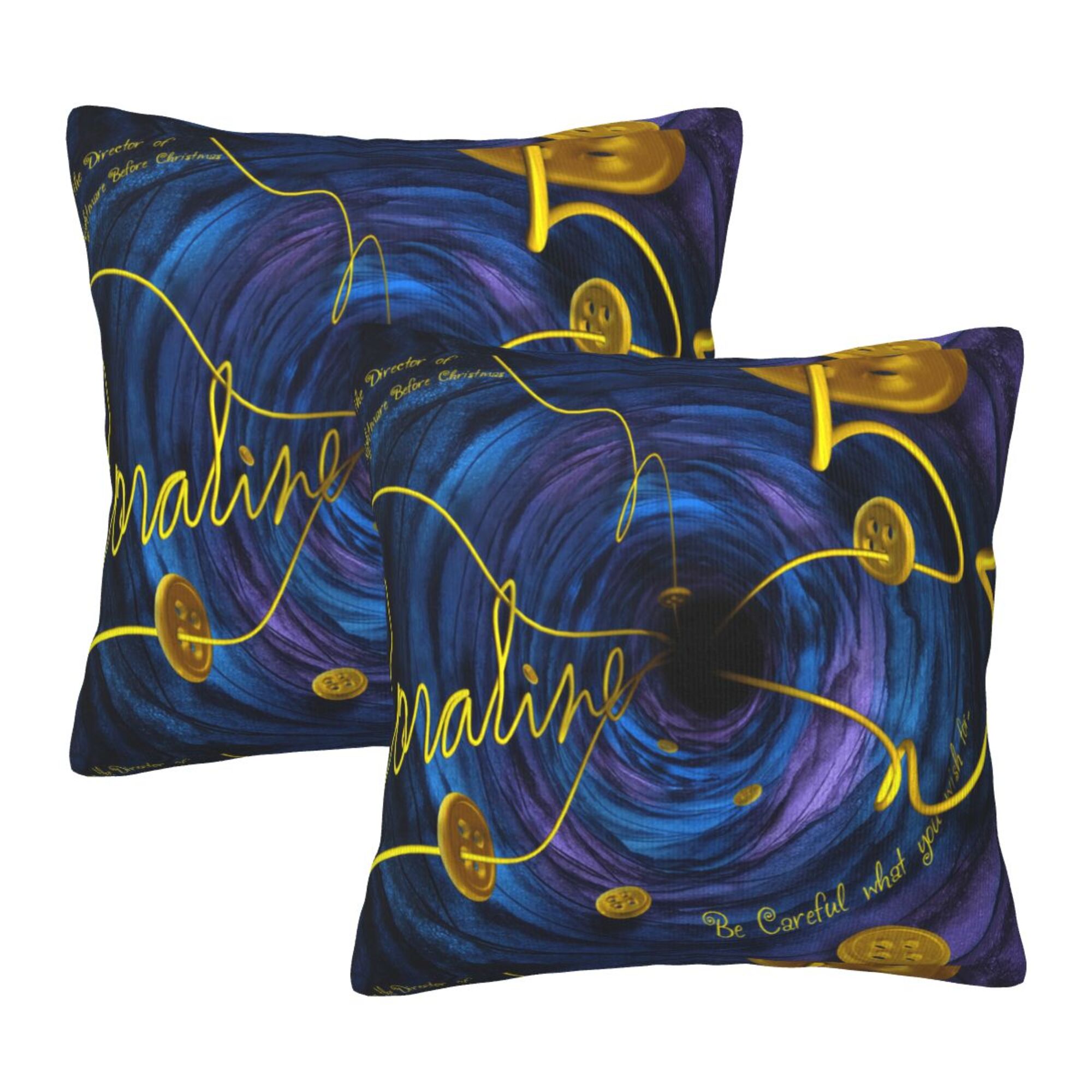 Coraline Throw Pillow Covers, Square Polyester Decor Pillow Covers Fall ...