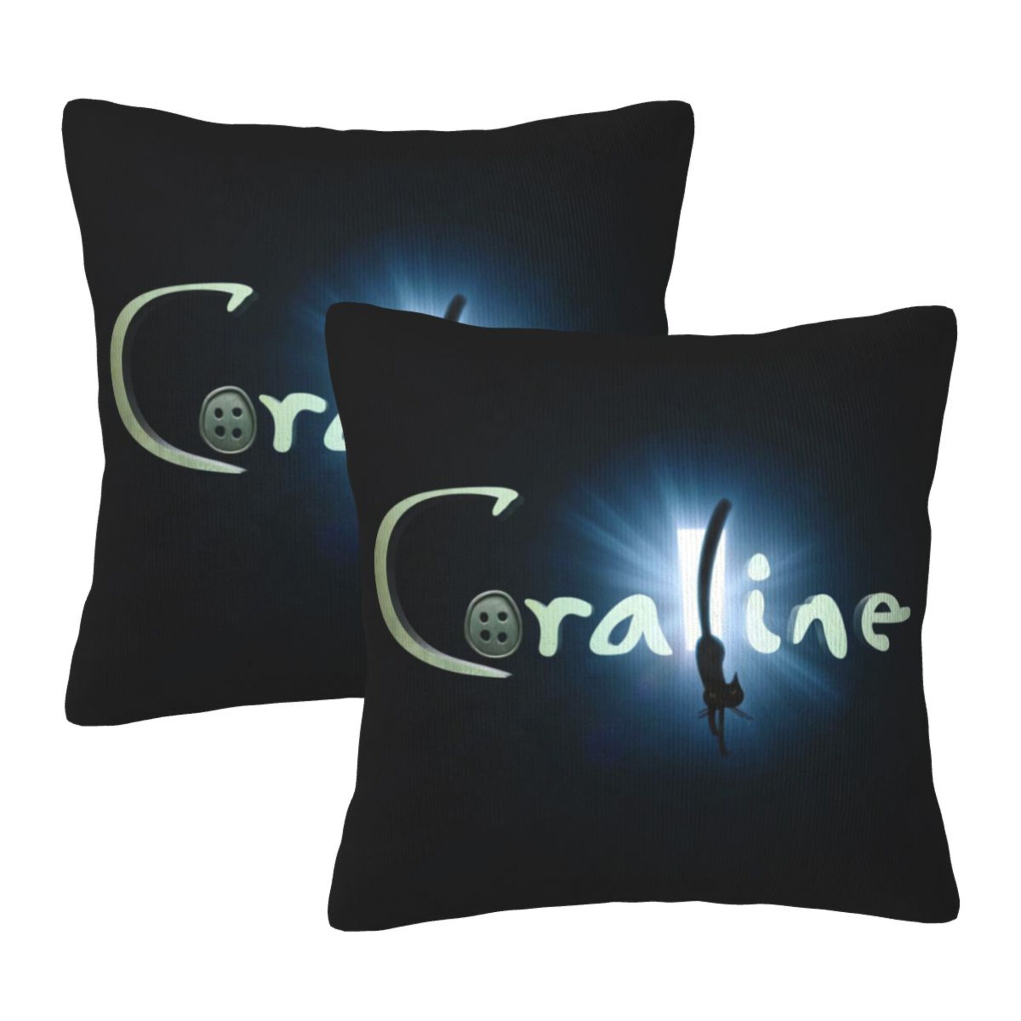 Coraline Throw Pillow Covers, Square Polyester Decor Pillow Covers Fall ...