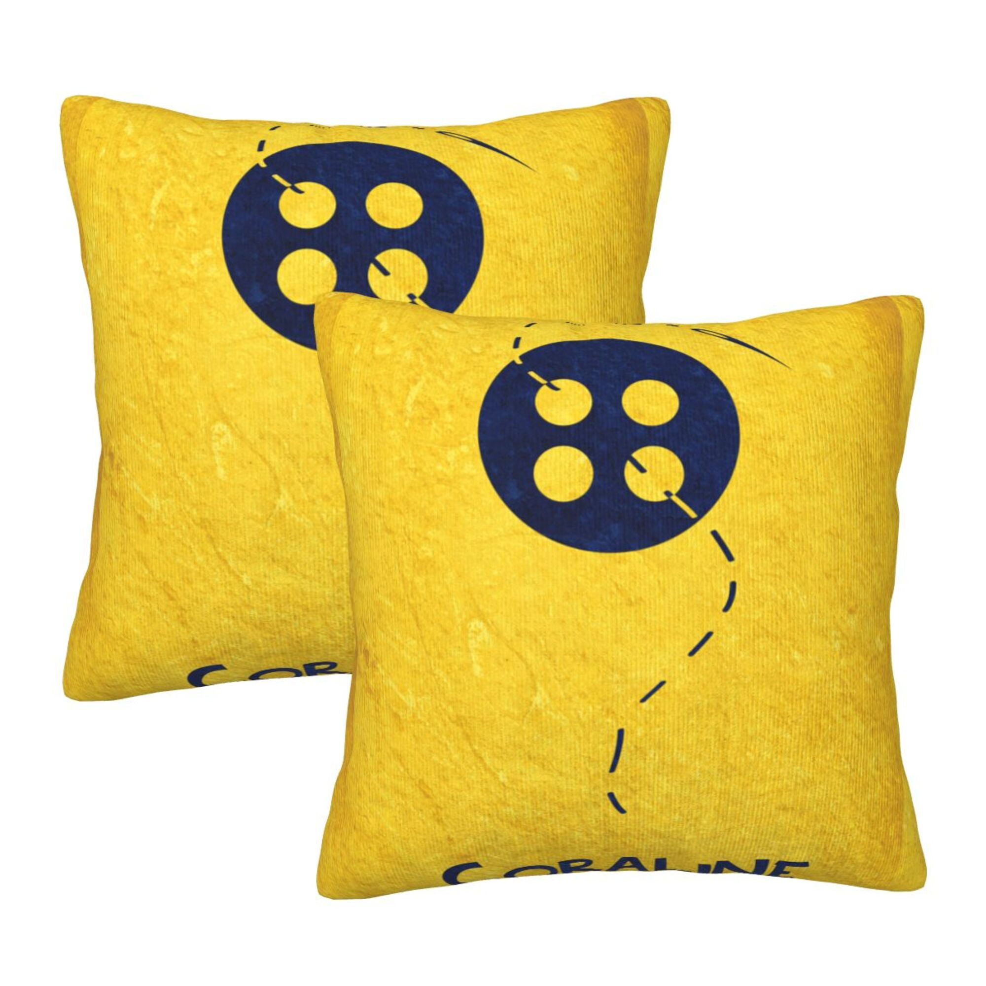 Coraline Throw Pillow Covers, Square Polyester Decor Pillow Covers Fall ...