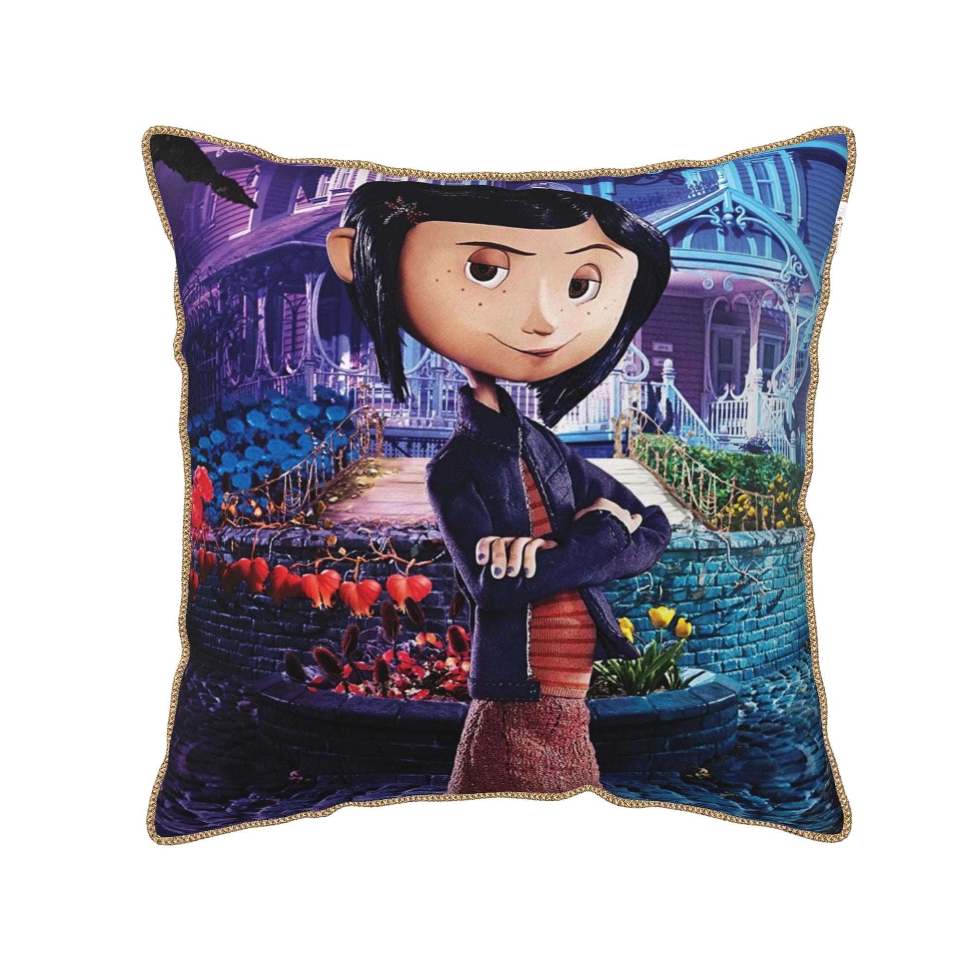 Coraline Throw Pillow Covers, Velvet Decor Pillow Covers Fall ...