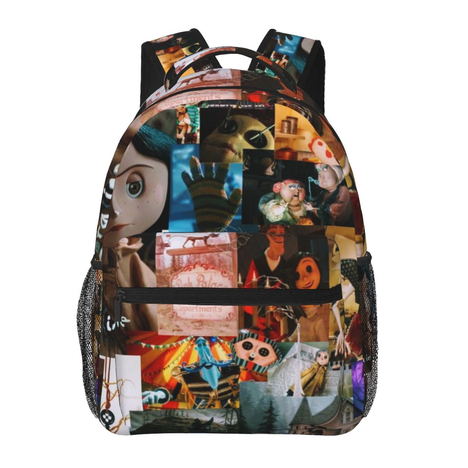 Coraline Two World Adjustable Laptop Backpack School Student Book Bag ...
