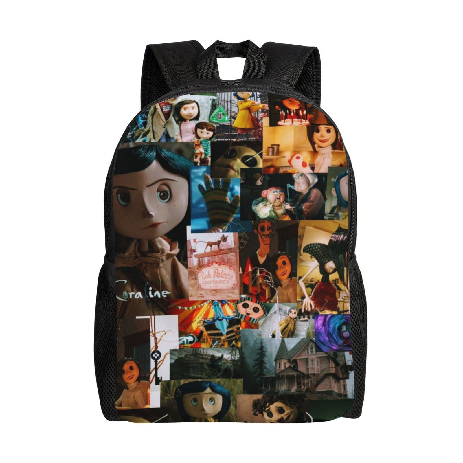 Coraline Two World Backpack Laptop School Bag Student Satchel ...