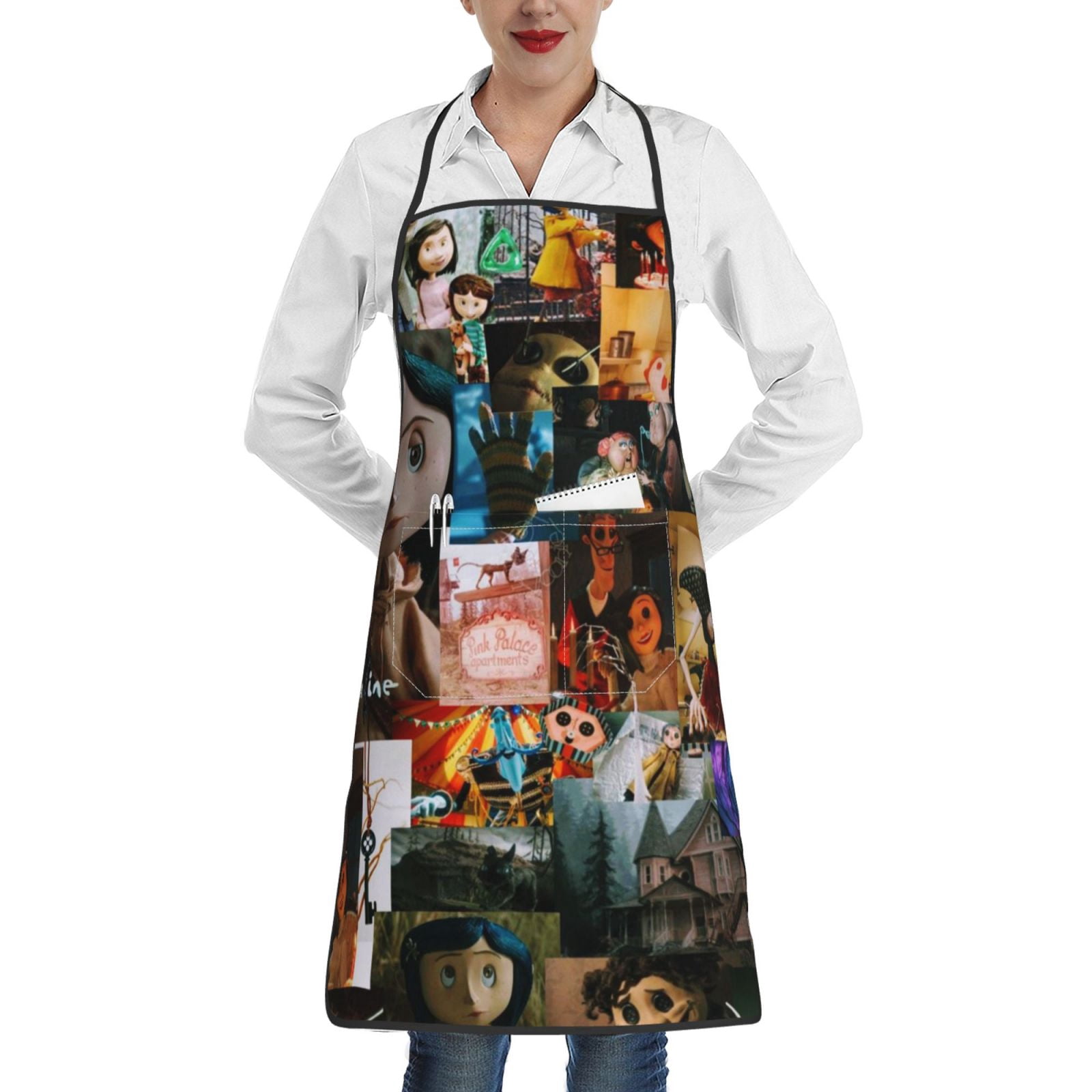 Coraline Two World Waterproof Apron Home Decor Kitchen Fashion Apron ...