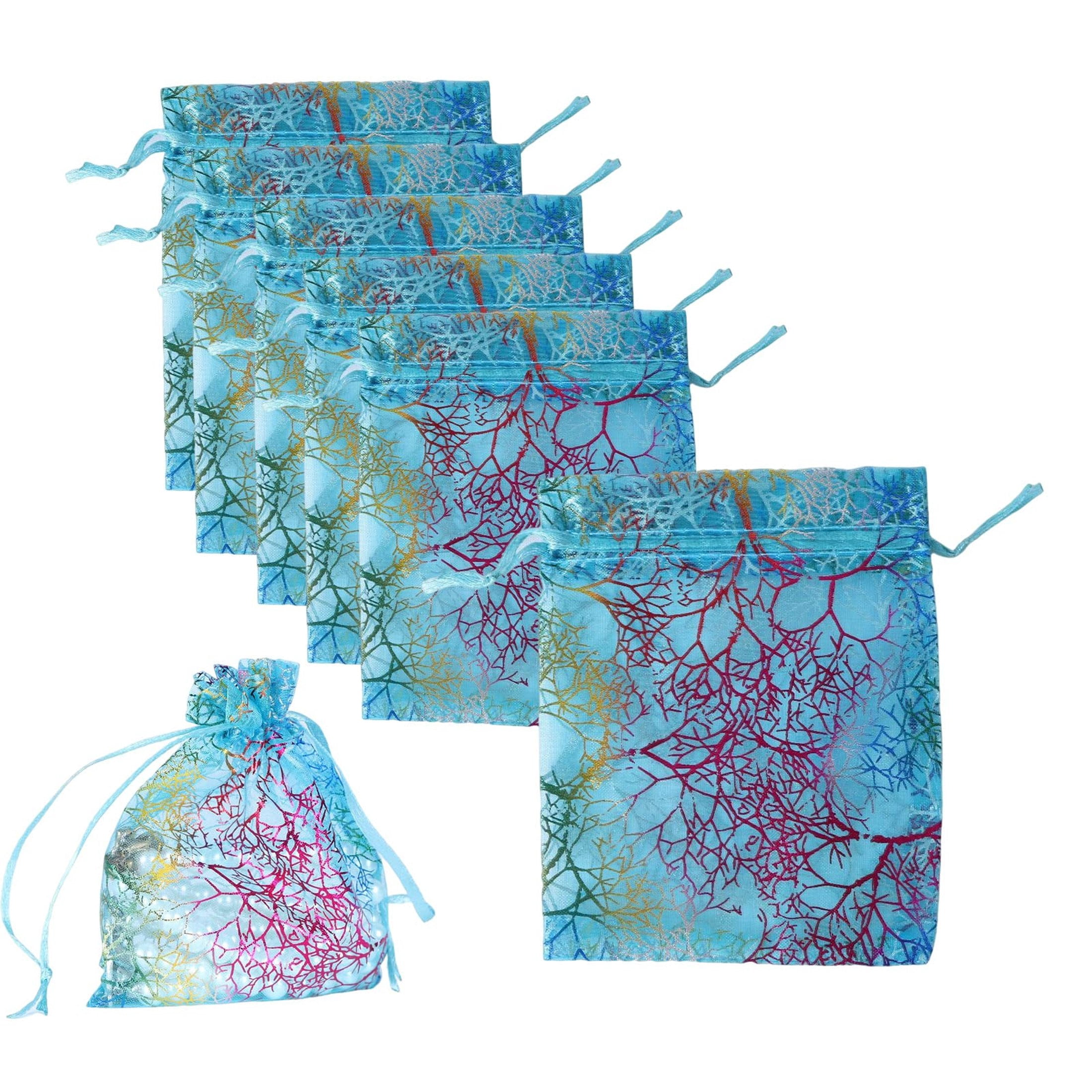 Coralline Charm Organza Sachet Bags - 150 Pack of 4.7" x 3.8 ...