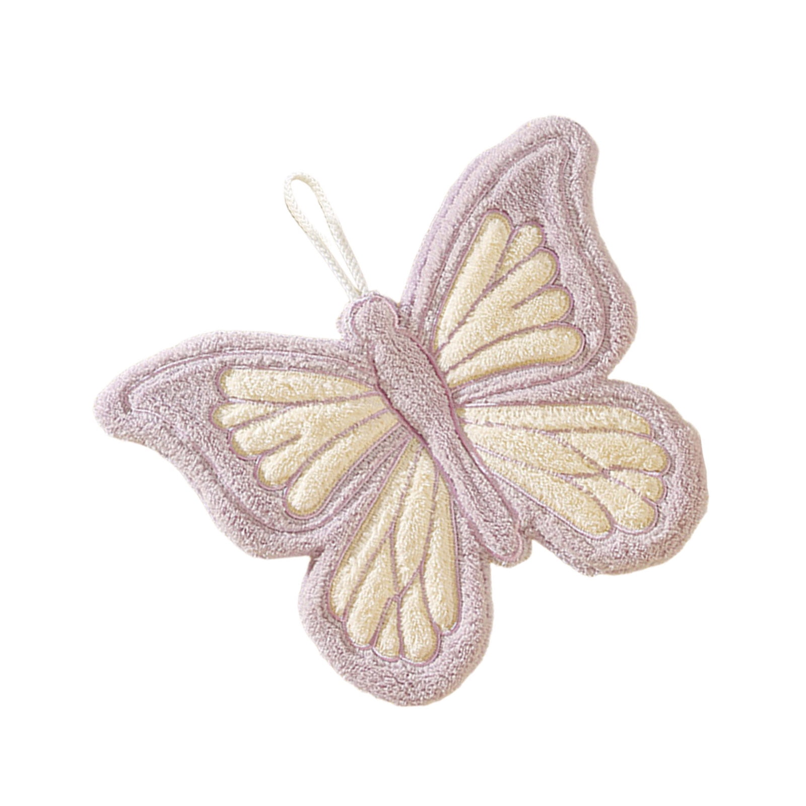 Corals Fleece Hand Towel Easy to Clean Butterfly Design Washcloth Great ...