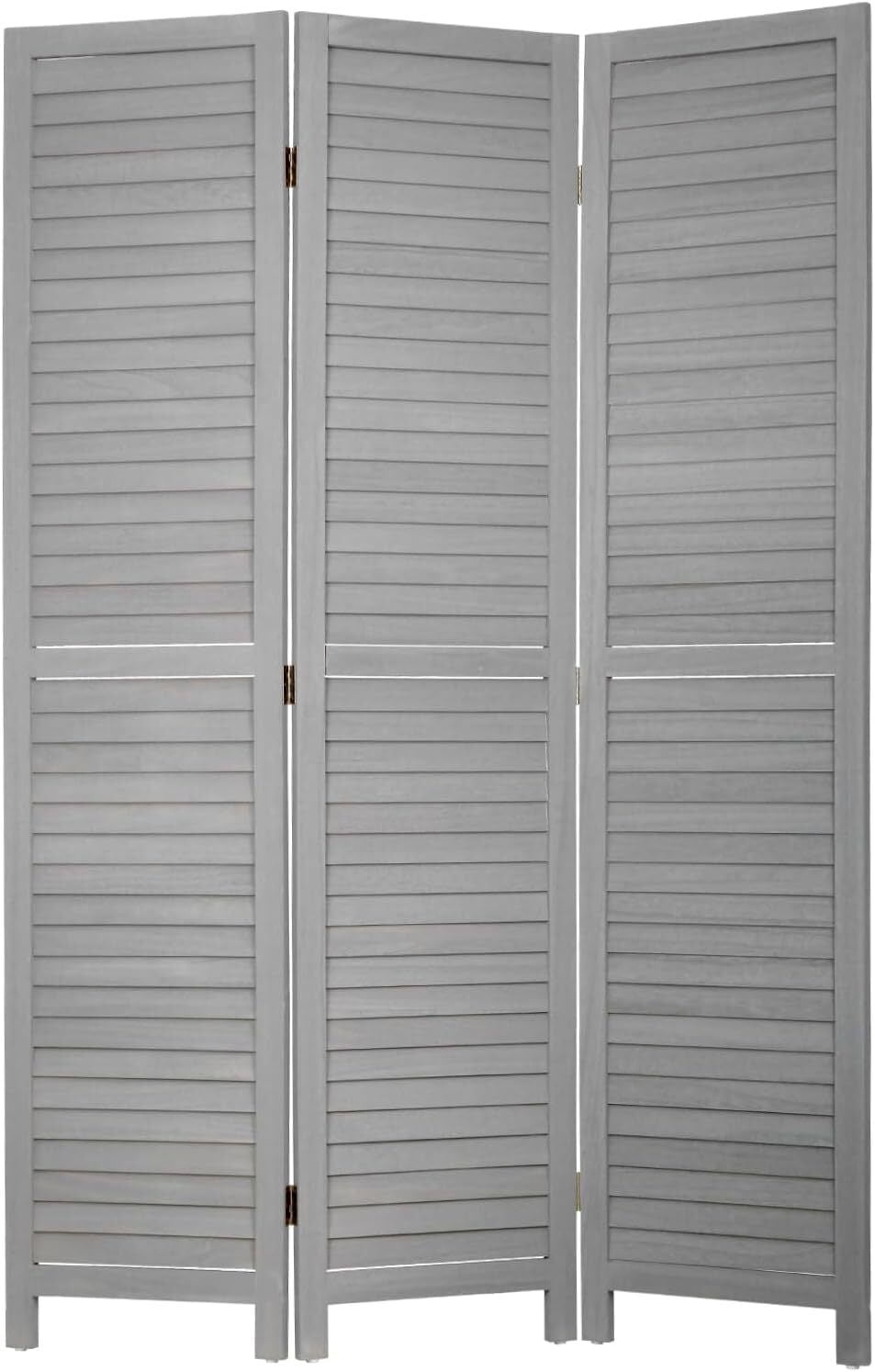 Coraluna 3 Panel Room Divider Wood Privacy Screen 5.75 Ft Indoor ...