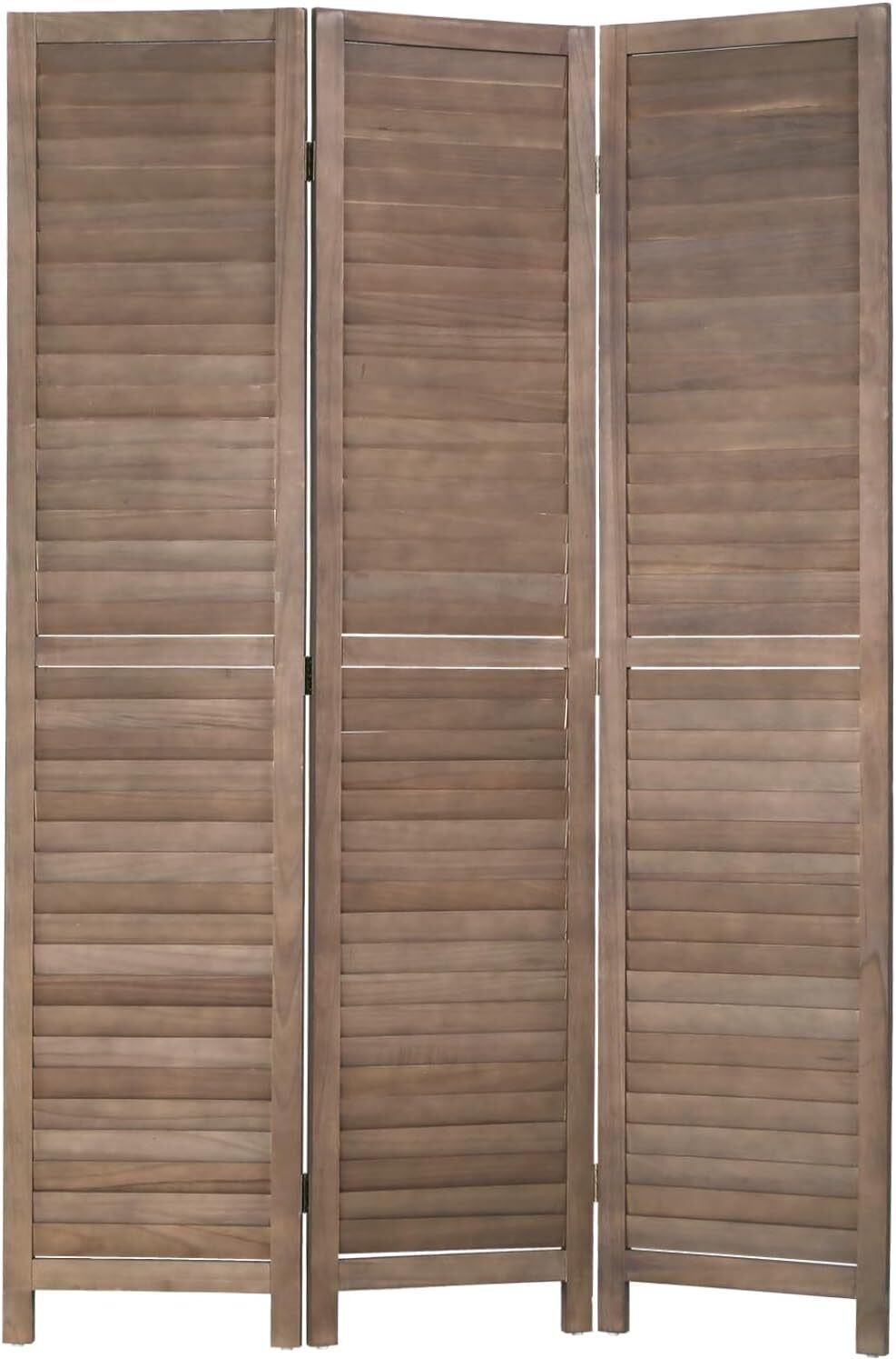 Coraluna 3 Panel Room Divider Wood Privacy Screen 5.75 Ft Indoor ...