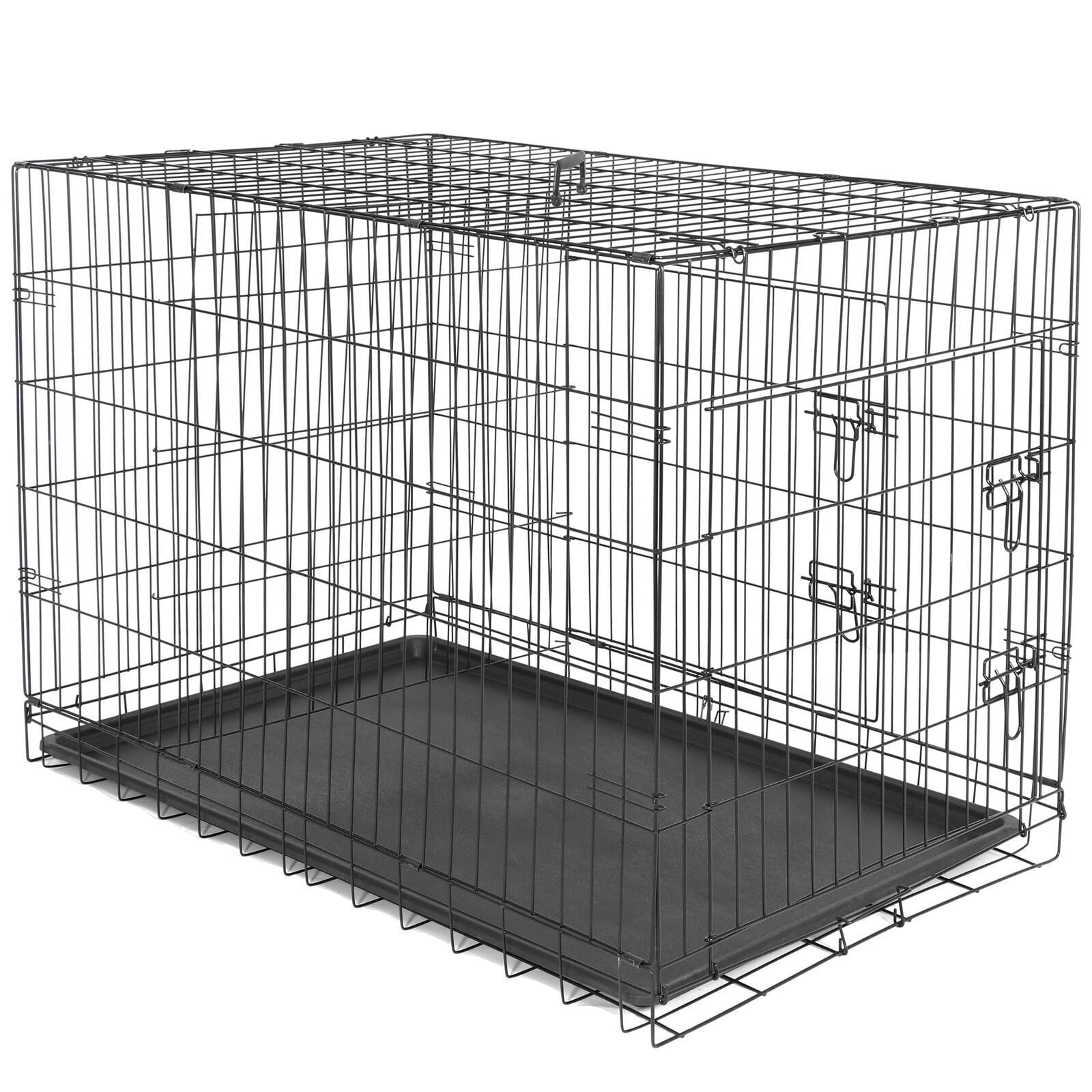 Coraluna 30,36,42 Inch Dog Crates for Large Dogs Folding Mental Wire ...