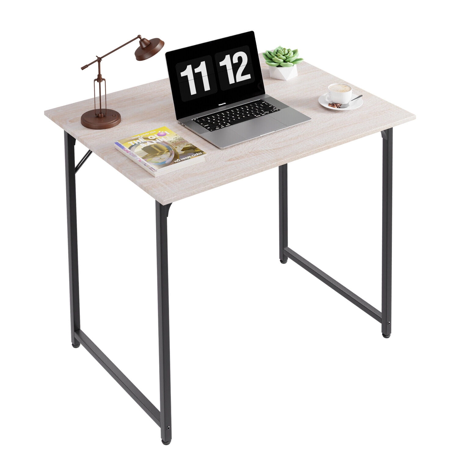 Coraluna 32 inch Computer Desk,Office Desk with Metal Frame,Modern ...