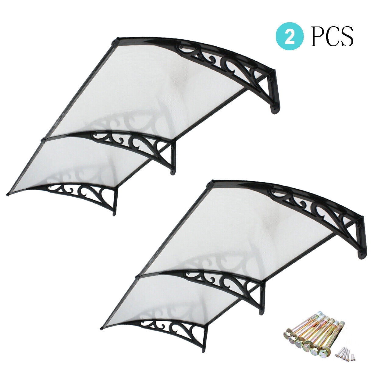 Coraluna 40"x80" Window Door Awning Canopy Patio Cover Canopy Sun Shade ...