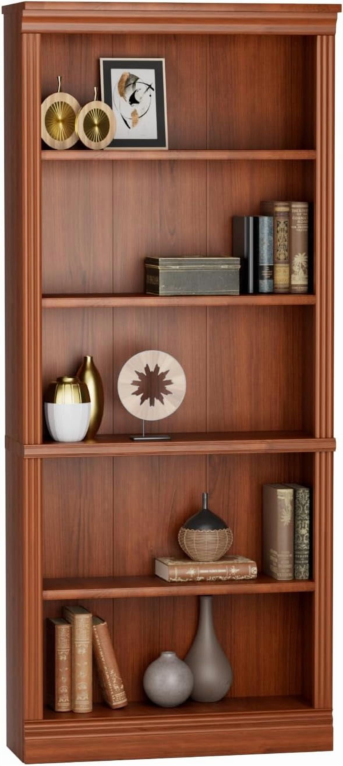 Coraluna Bookcase Bookshelves, 5-Shelf Tall Bookcase 71" Wood Open ...