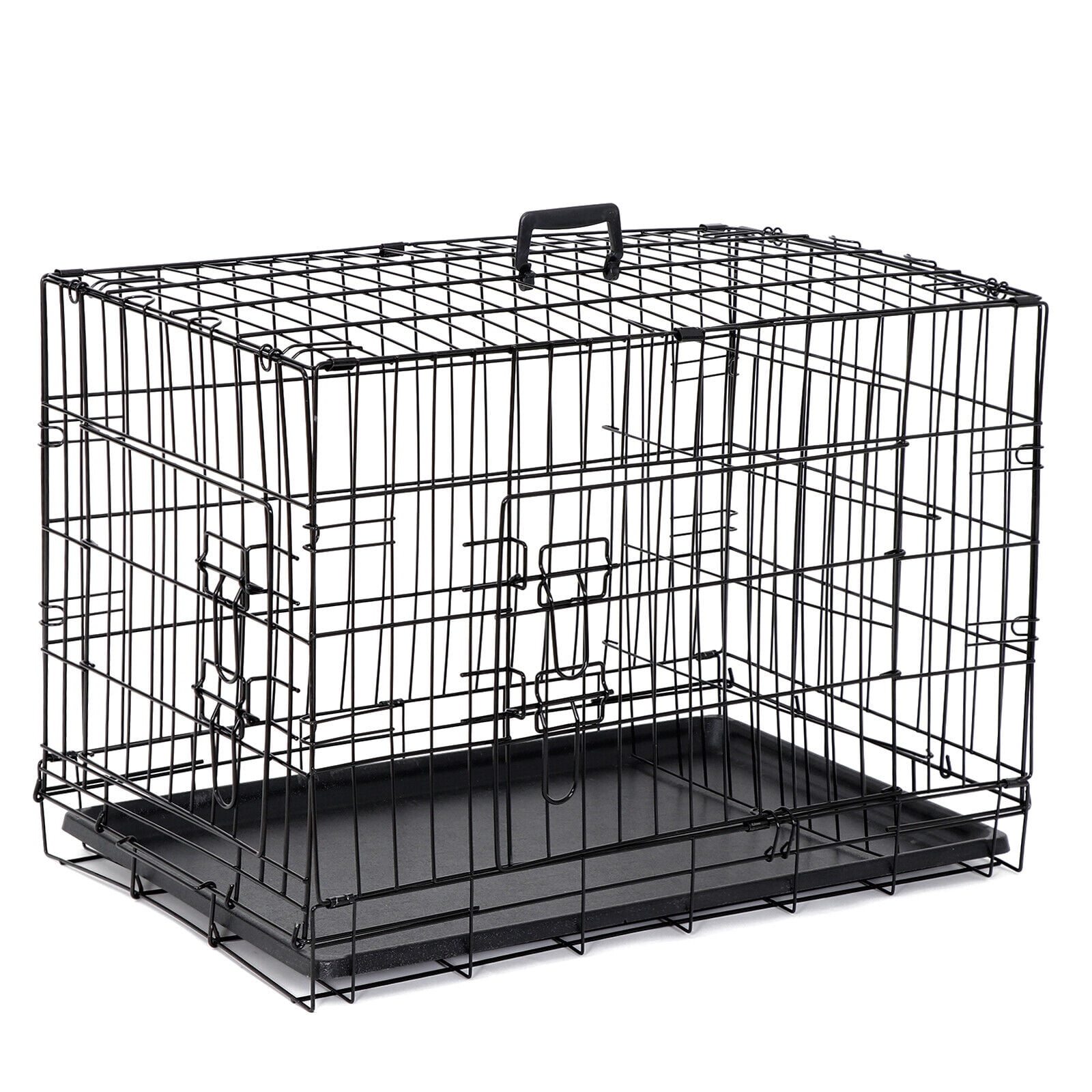 Coraluna Newly Enhanced Double Door New World Dog Crate, Includes Leak ...