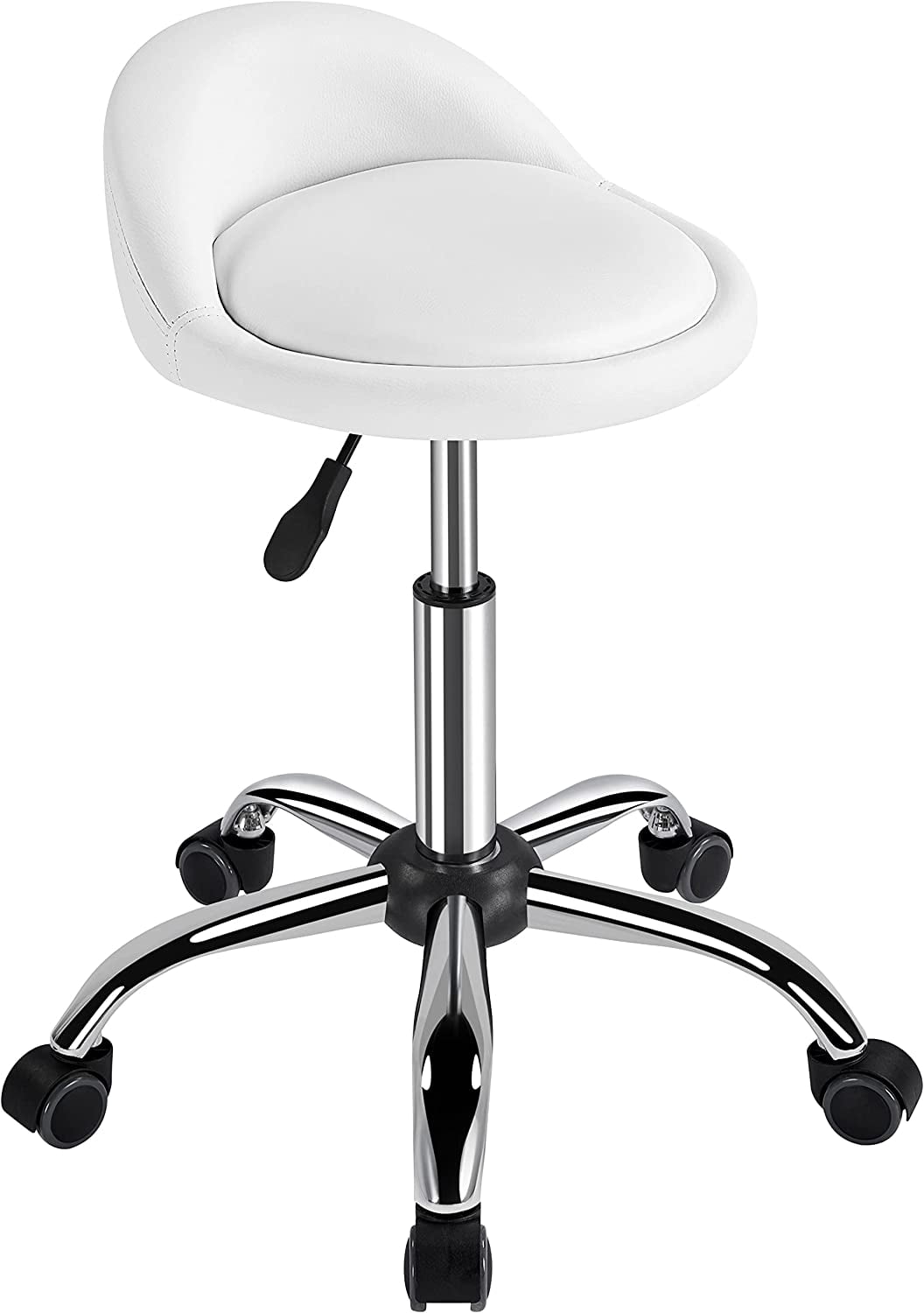 Coraluna Rolling Stool Adjustable Swivel Stools Chair with Wheels ...
