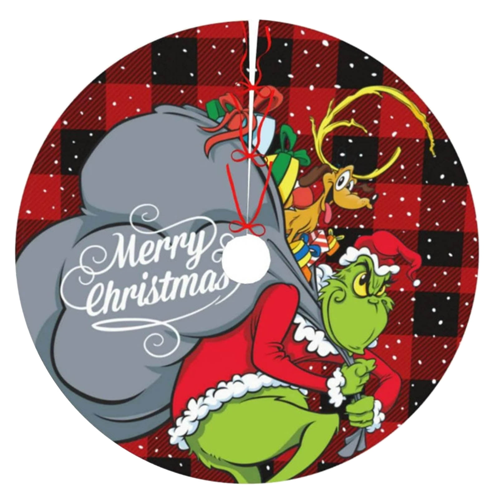 Corashan Grinch Christmas Decoration | Christmas Tree Skirt, Red ...