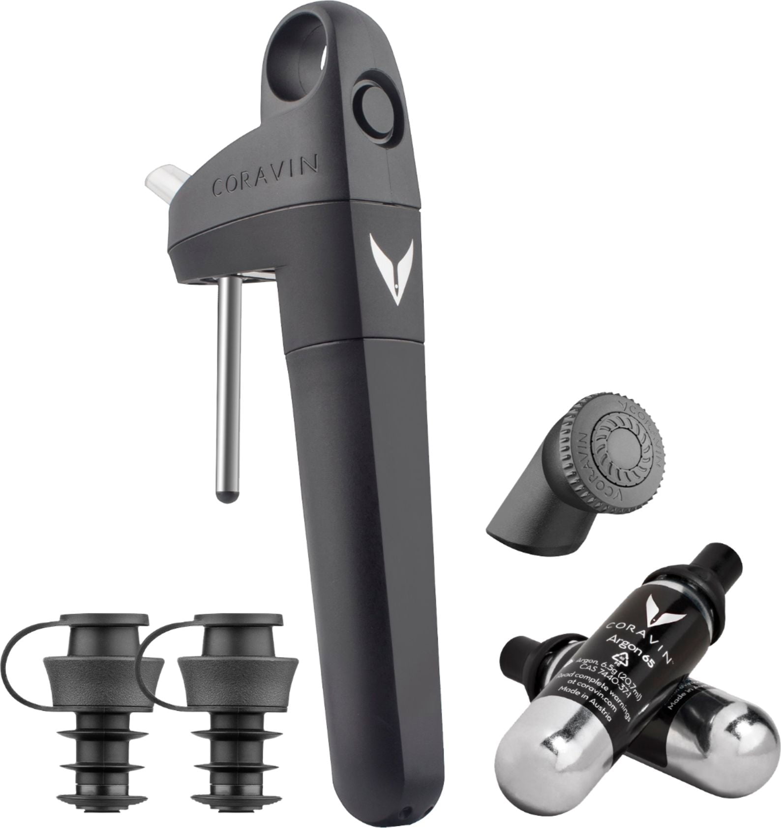 Coravin Pivot Plus Wine Preserver + Aerator - Black - Walmart.com