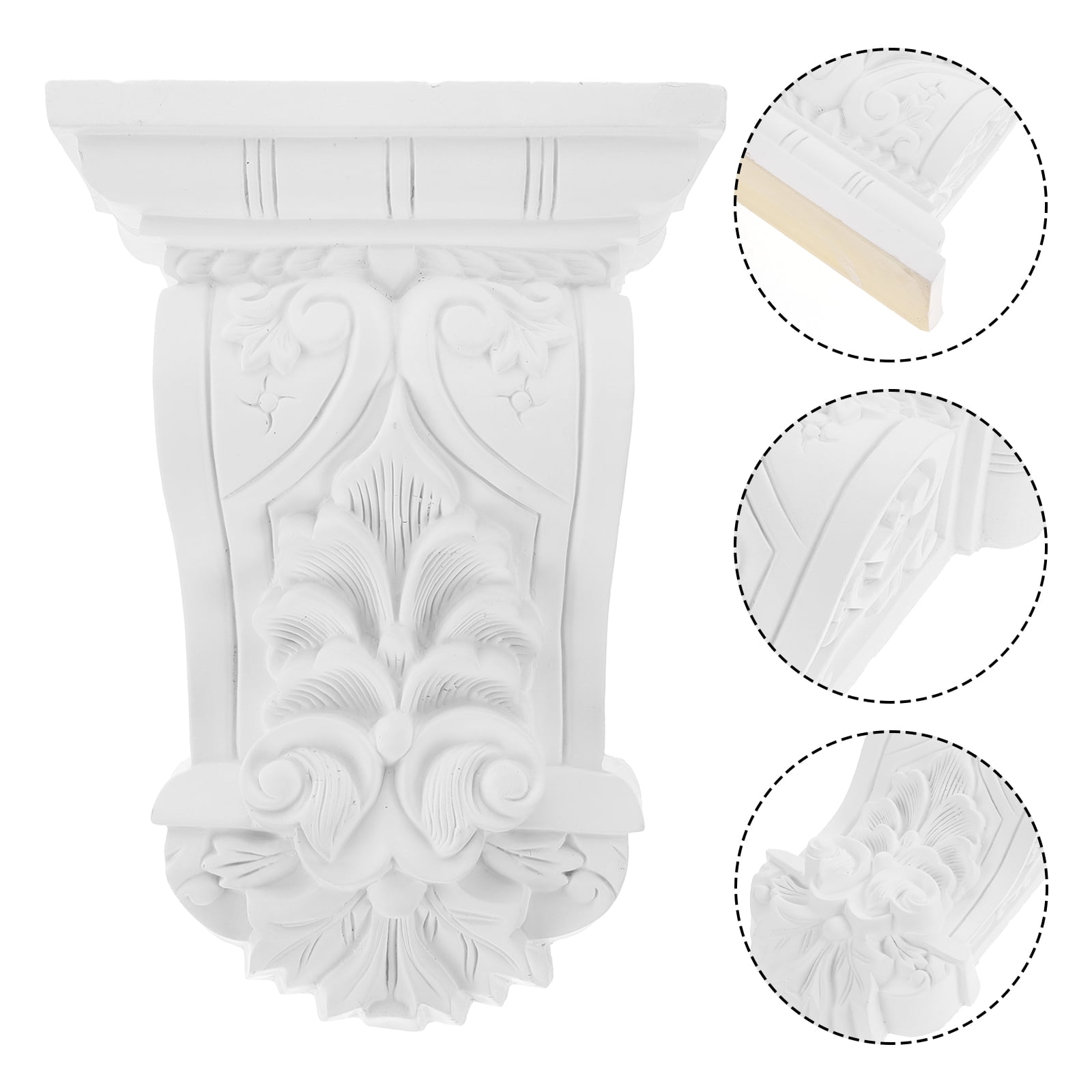 Amosfun Decorative White PU Corbels for Home Ceiling and Garden ...