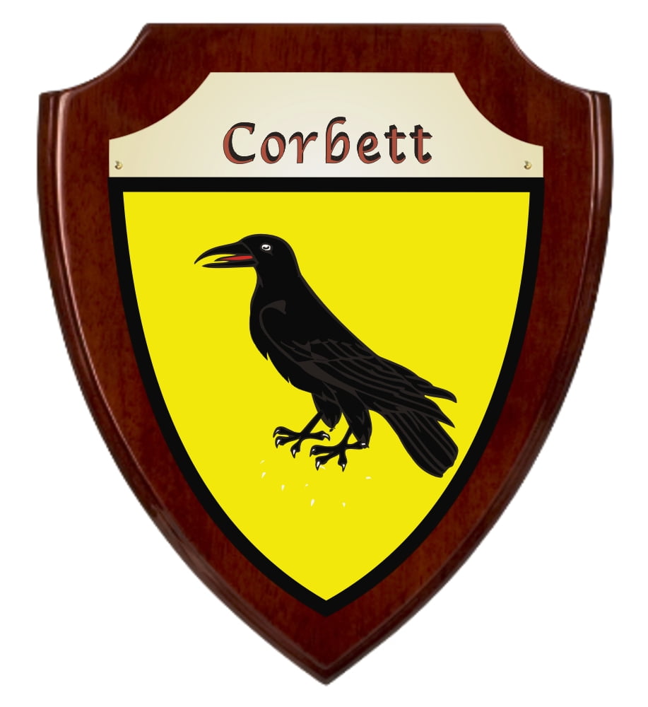 Corbett Irish Coat of Arms Shield Plaque - Rosewood Finish - Walmart.com