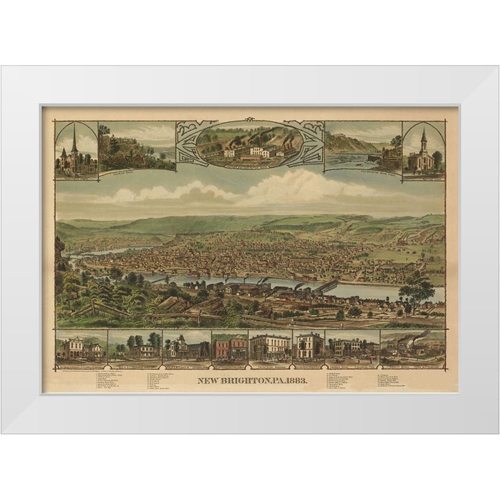 Corbin 18x14 White Modern Wood Framed Museum Art Print Titled - New ...