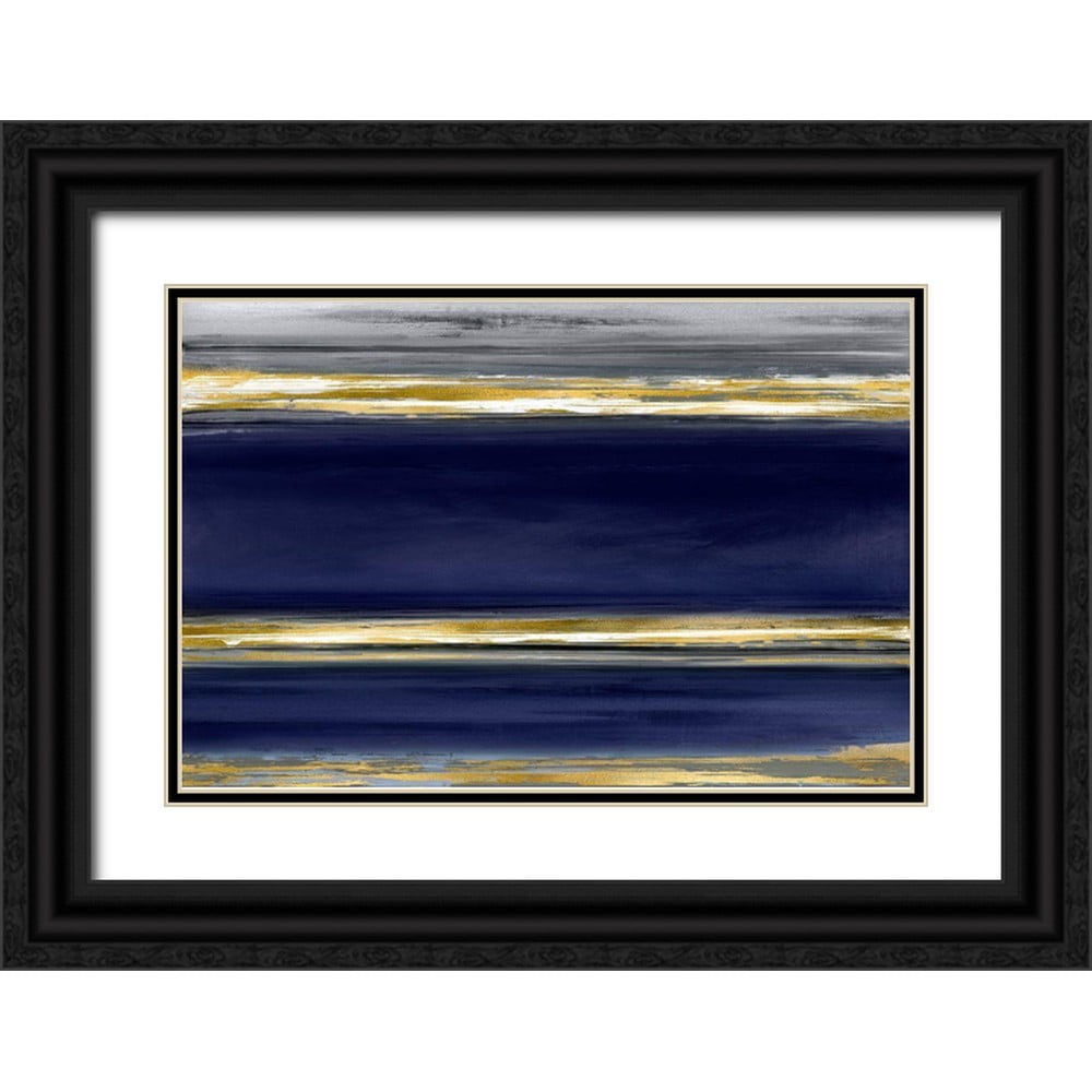 Corbin, Allie 32x23 Black Ornate Wood Framed with Double Matting Museum ...