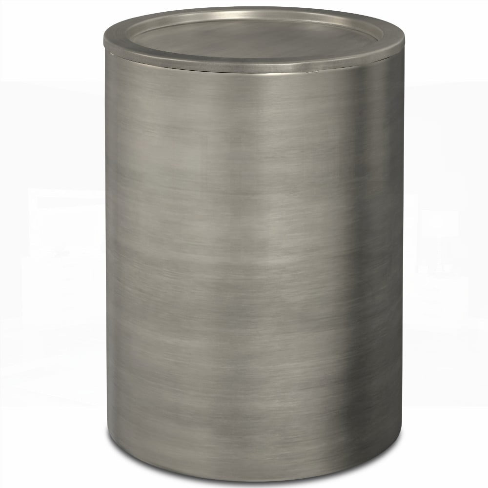 Corbin - Premium Solid Metal Side Table in Antique Silver - Walmart.com