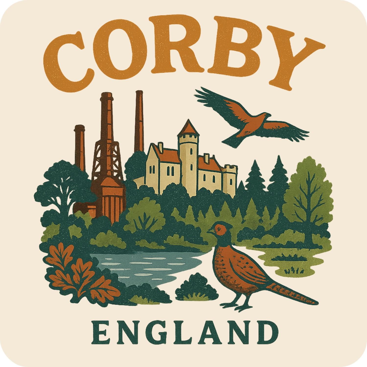 Corby England Keepsakes Souvenir Vinyl Sticker – Destination Travel ...