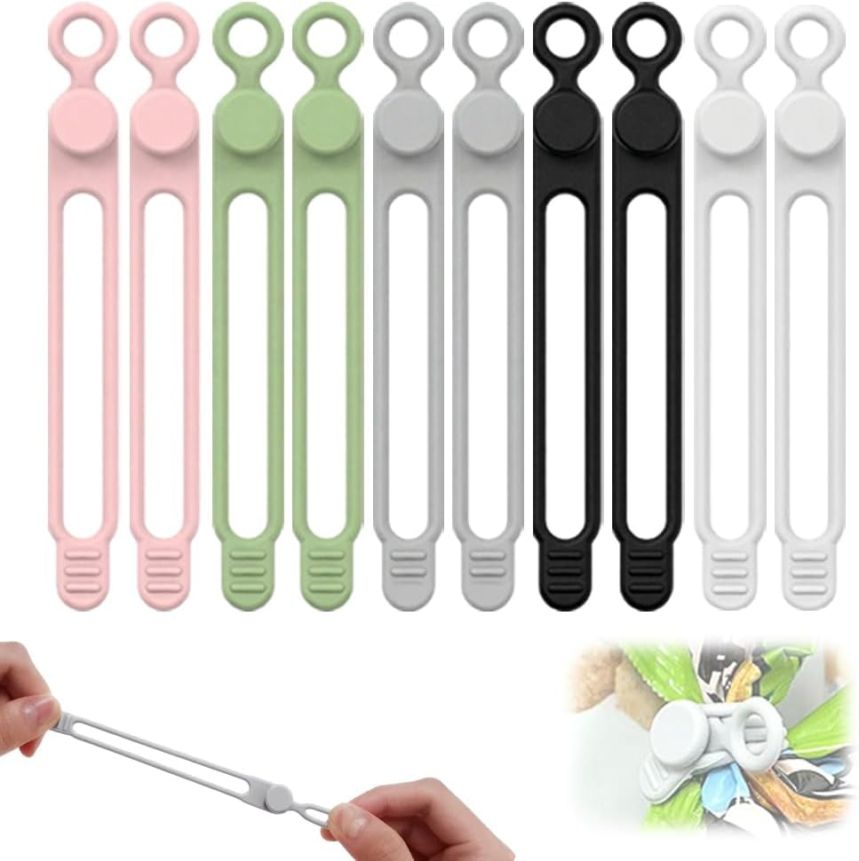 Cord Cable Organizer,2026 Upgrade Silicone Cable Ties,Cable Management ...