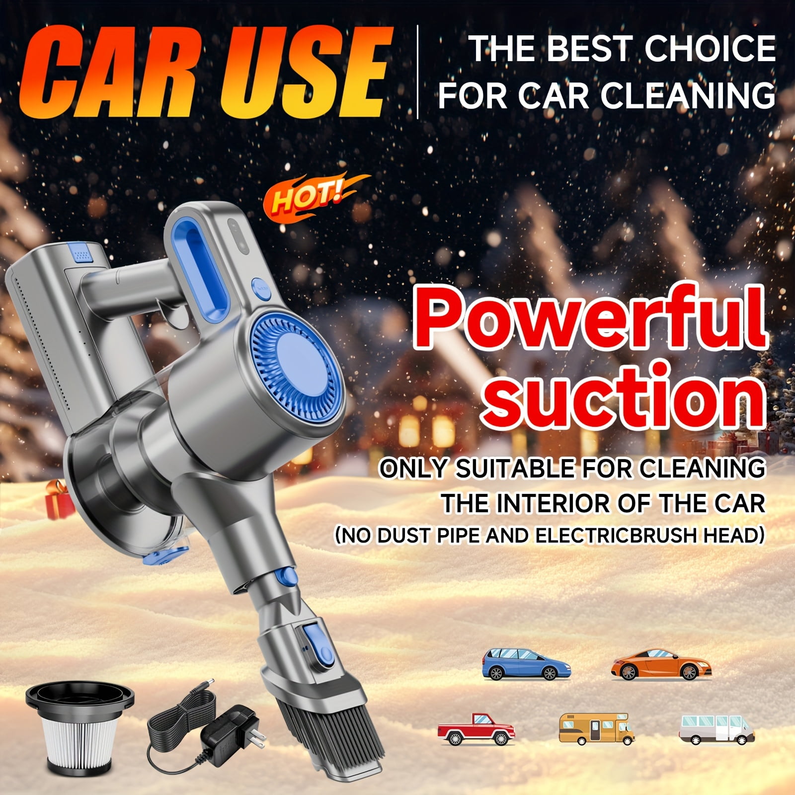 Cord and Cordless Vacuum Cleaner for Home, MAX 70Kpa Stick Vacuums ...