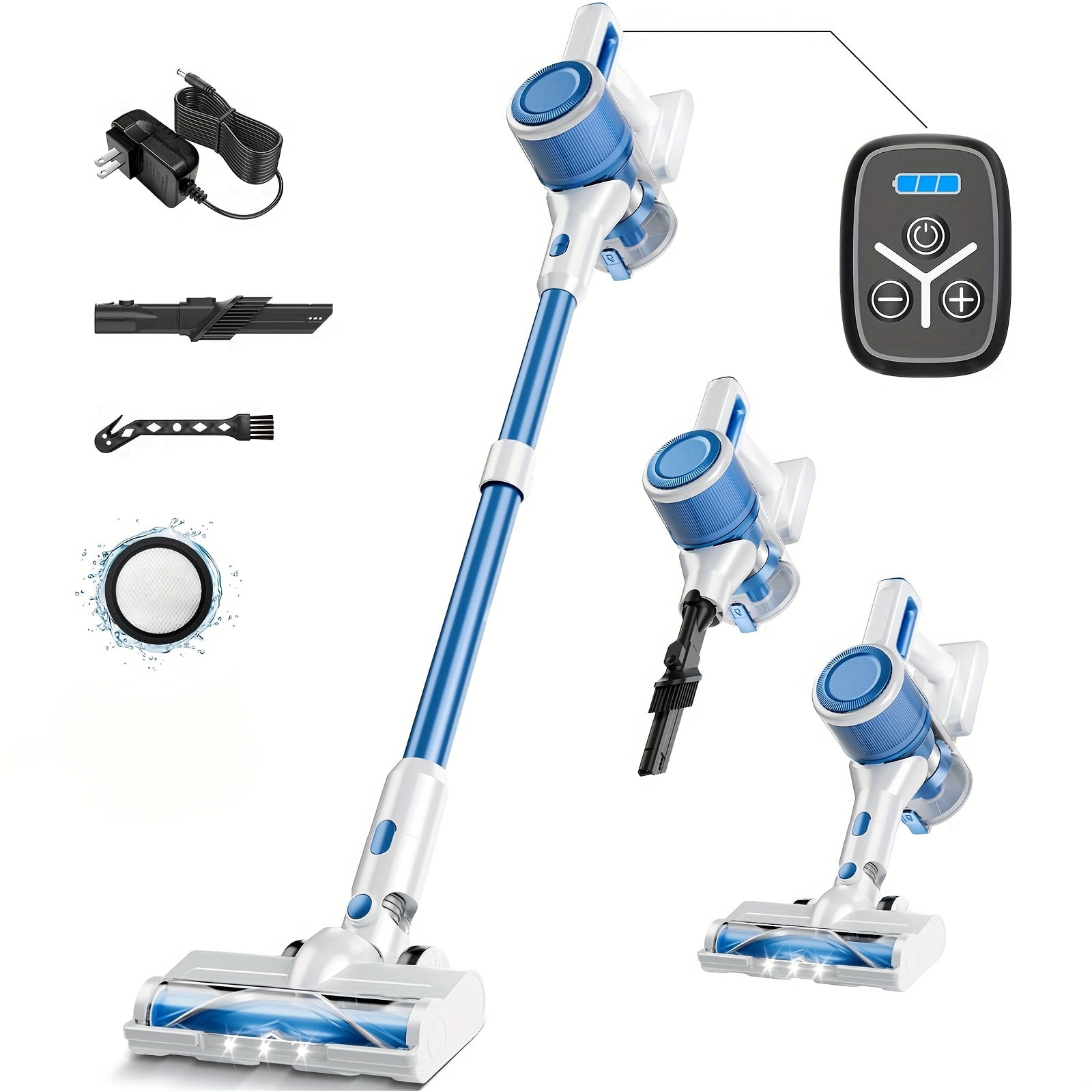 Cord and Cordless Vacuum Cleaner for Home, MAX 70Kpa Stick Vacuums ...