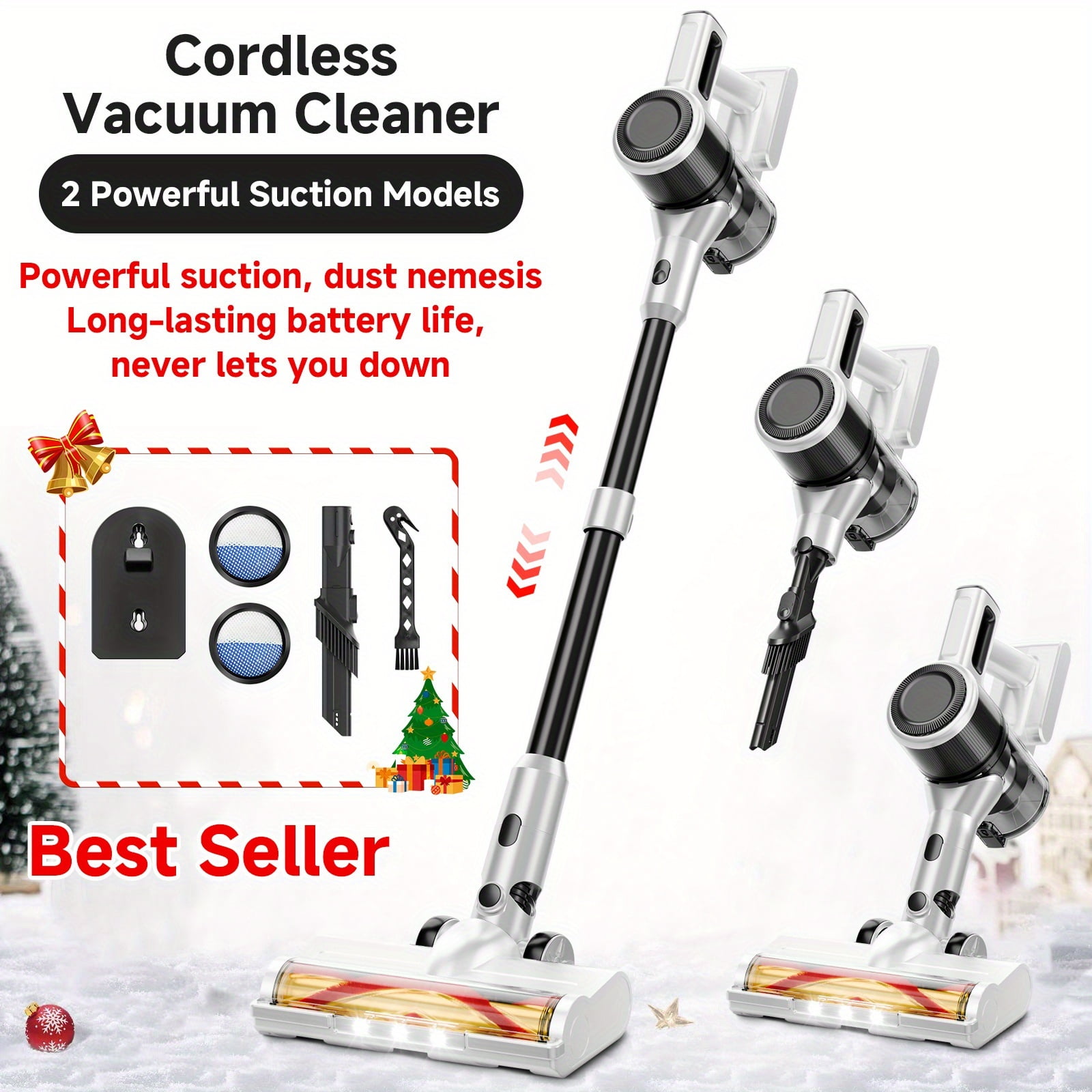 Cord and Cordless Vacuum Cleaner for Home, MAX 70Kpa Stick Vacuums ...