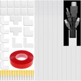 Cord Cover Raceway Kit Plastic Cable Cover Wall Channel Cable ...