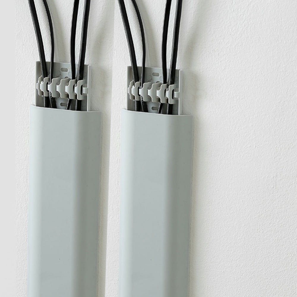 2Pack Cord Cover, Strong Self-Adhesive, Impact, Floor/Wall Cable ...