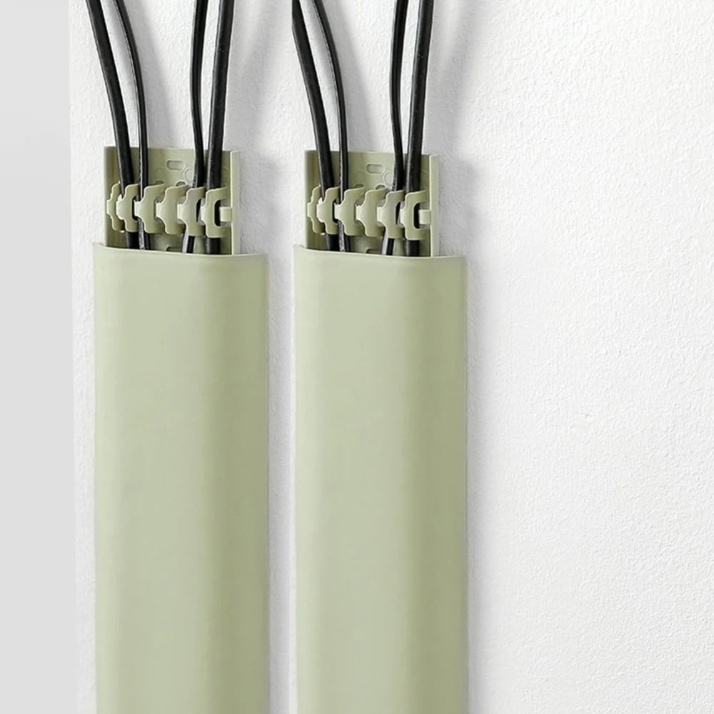 2Pack Cord Cover, Strong Self-Adhesive, Impact, Floor/Wall Cable ...