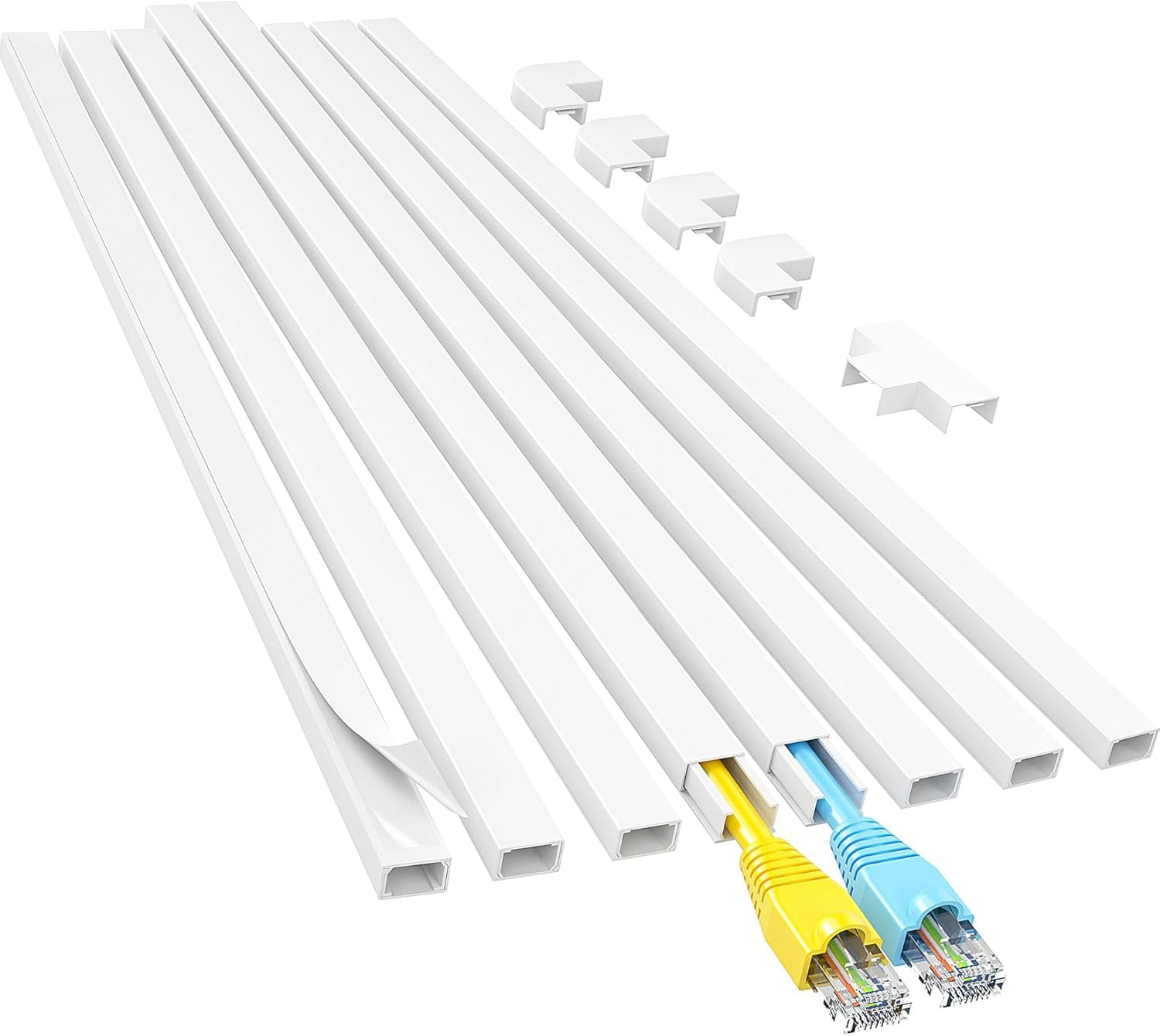 Cord Hider, 113in One-Cord Cable Concealer, Cord Covers for Wires on ...