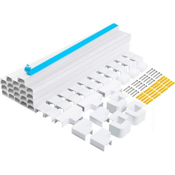 Cord Hider, 315 Inch Cable Cover Raceway Kit for Cable Management, Wire Covers for Cords, Cord ...