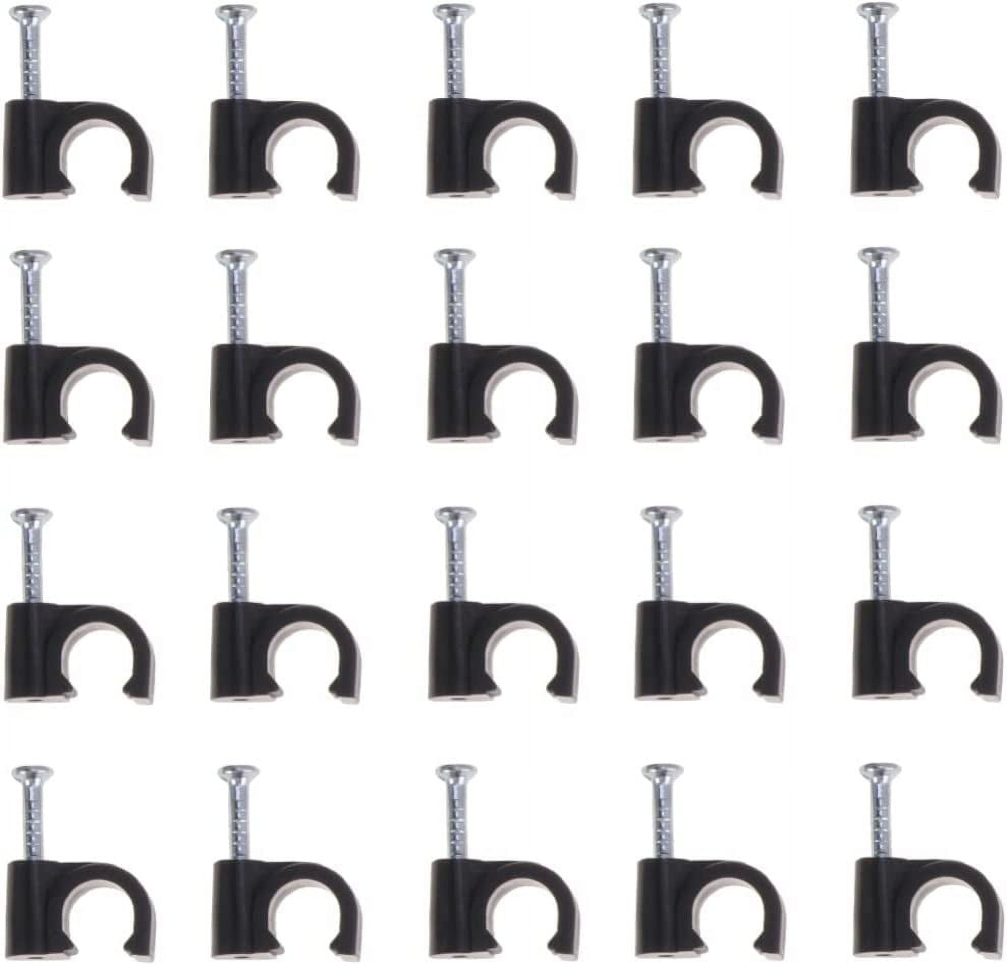 Cord Holders 100pcs Black Cable Clips, Round Cable Clips, Electrical ...