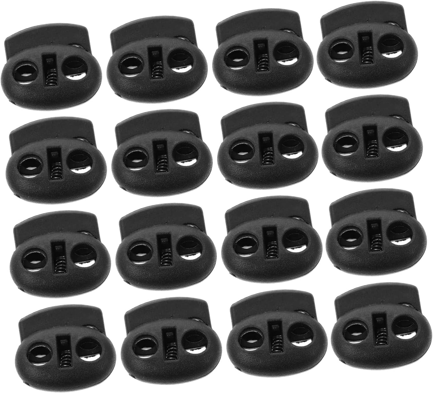 200Pcs Spring Cord Lock End Stopper Plastic Spring Fastener Cord Lock ...