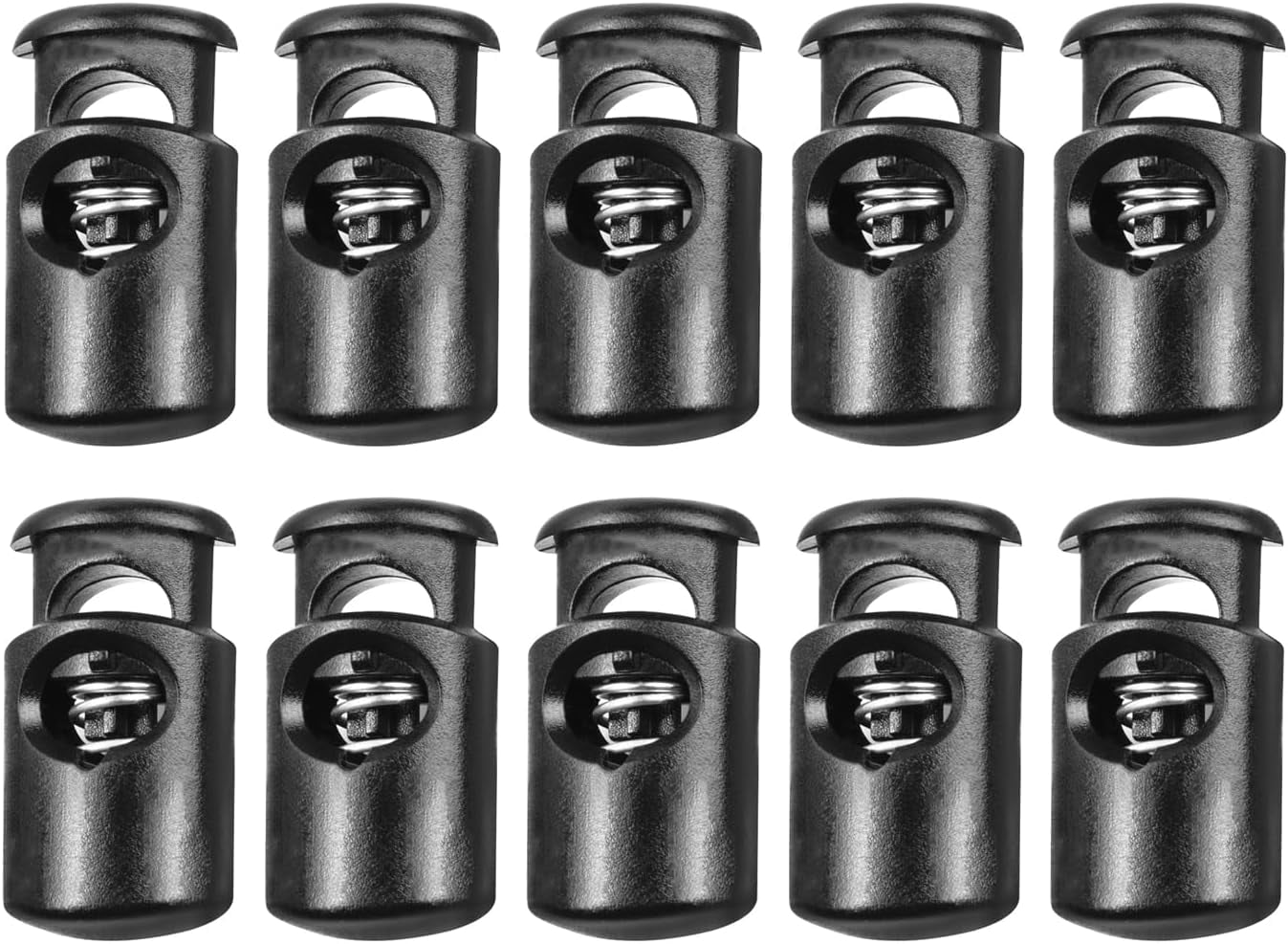 Cord Lock Spring Loaded Single Hole Toggle Stopper for Luggage, Lanyard ...