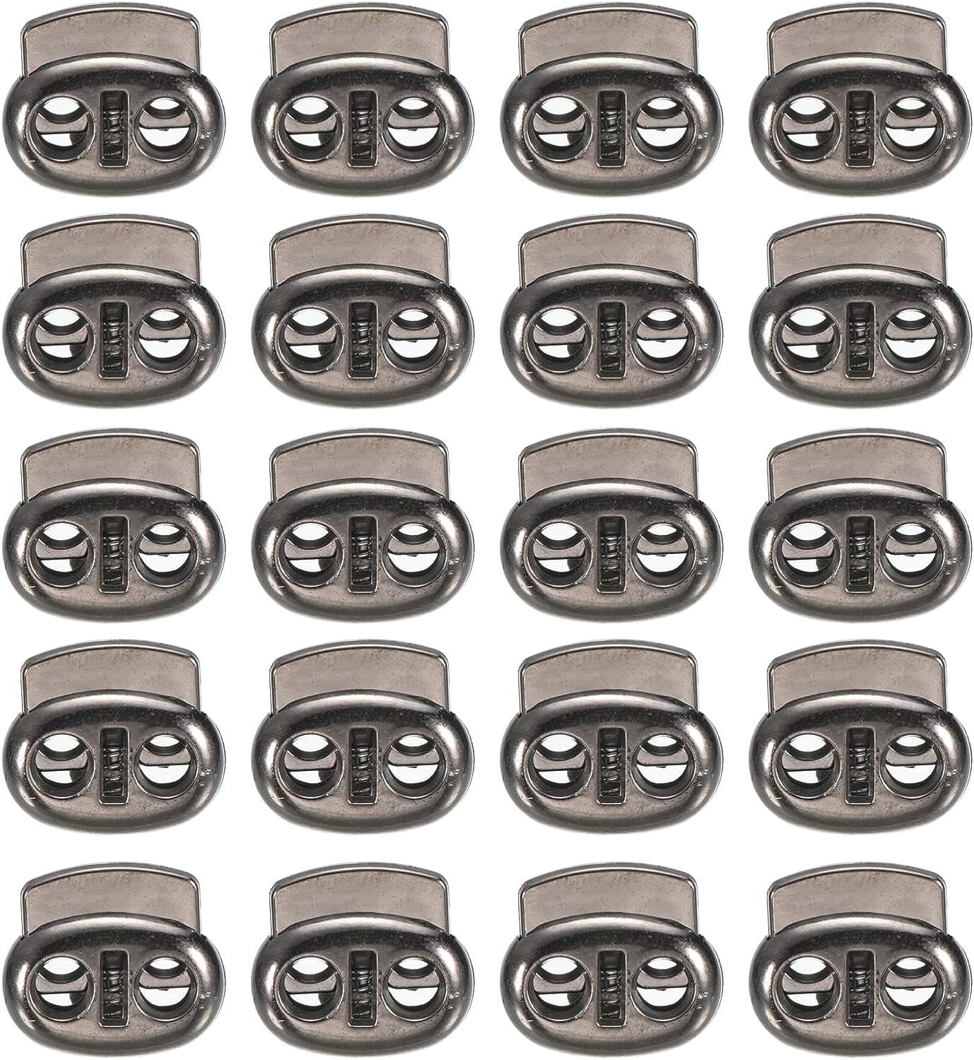 Cord Locks, Pack Double Hole Spring End Toggle Stopper - Walmart.com