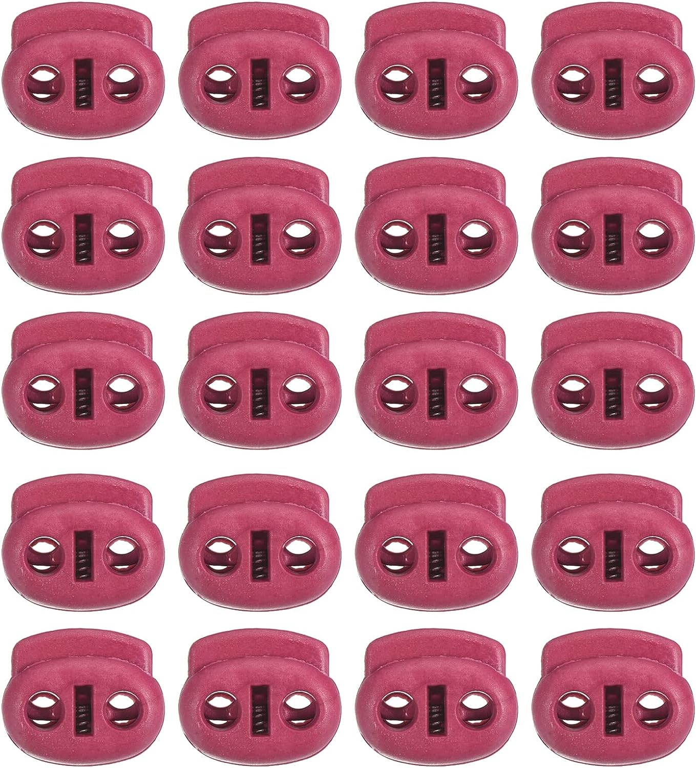 Cord Locks, Pack Double Hole Spring End Toggle Stopper - Walmart.com