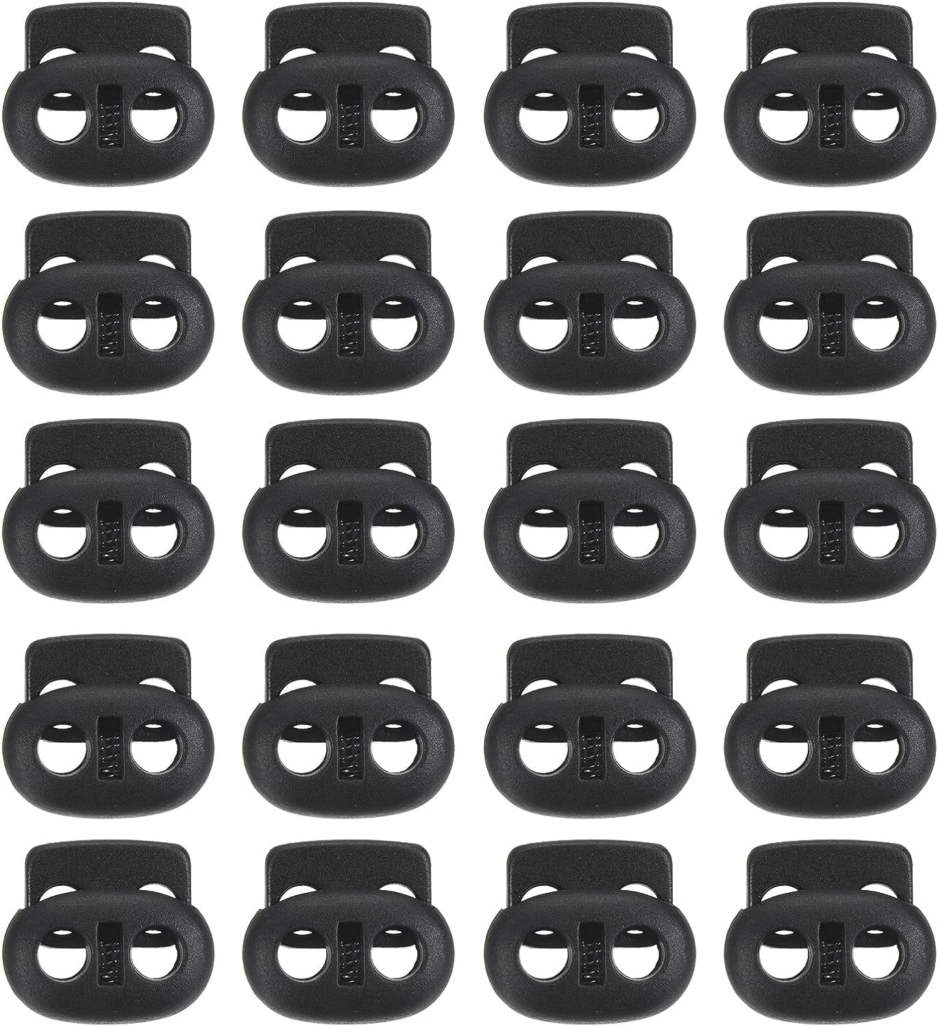 Cord Locks, Pack Double Hole Spring End Toggle Stopper - Walmart.com