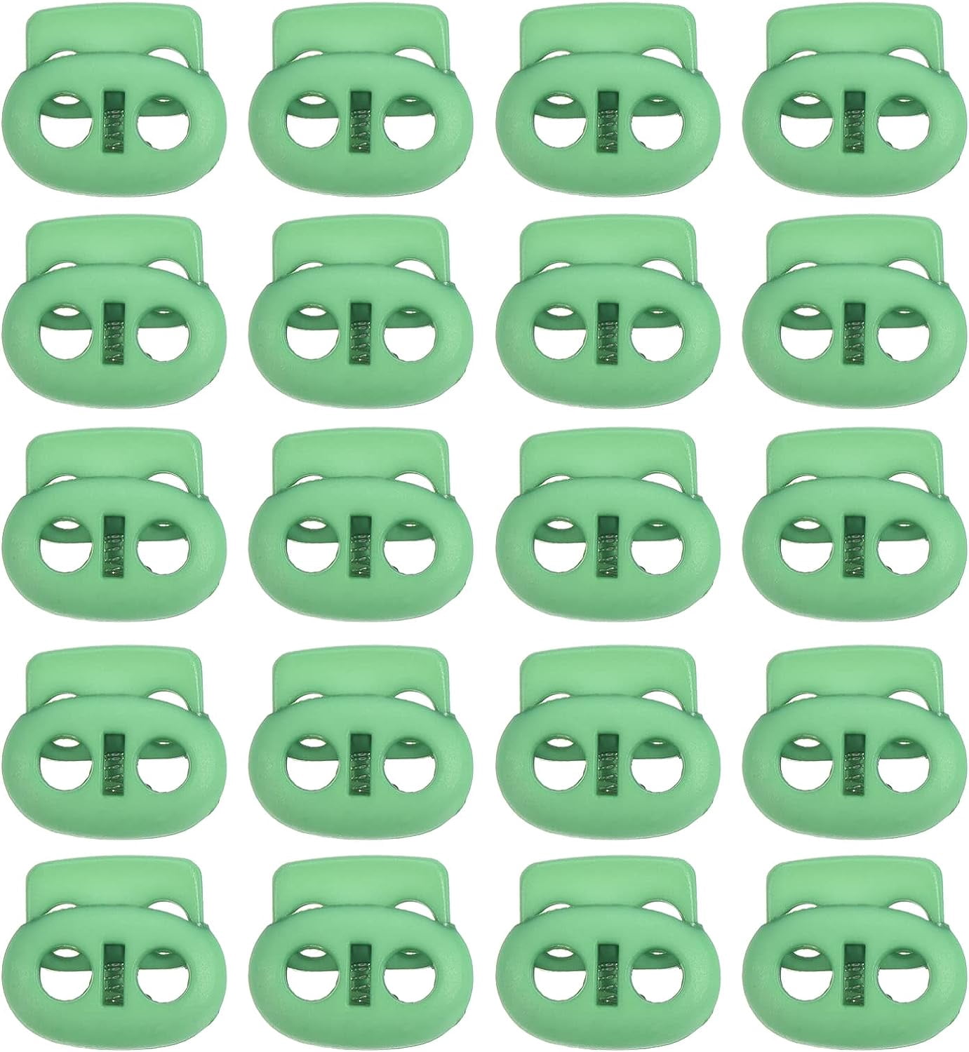 Cord Locks, Pack Double Hole Spring End Toggle Stopper - Walmart.com