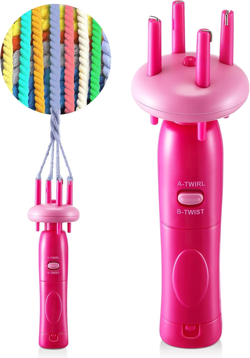 Cord Maker Portable Fringe Twister Knitting Kits, Handheld Knitting ...