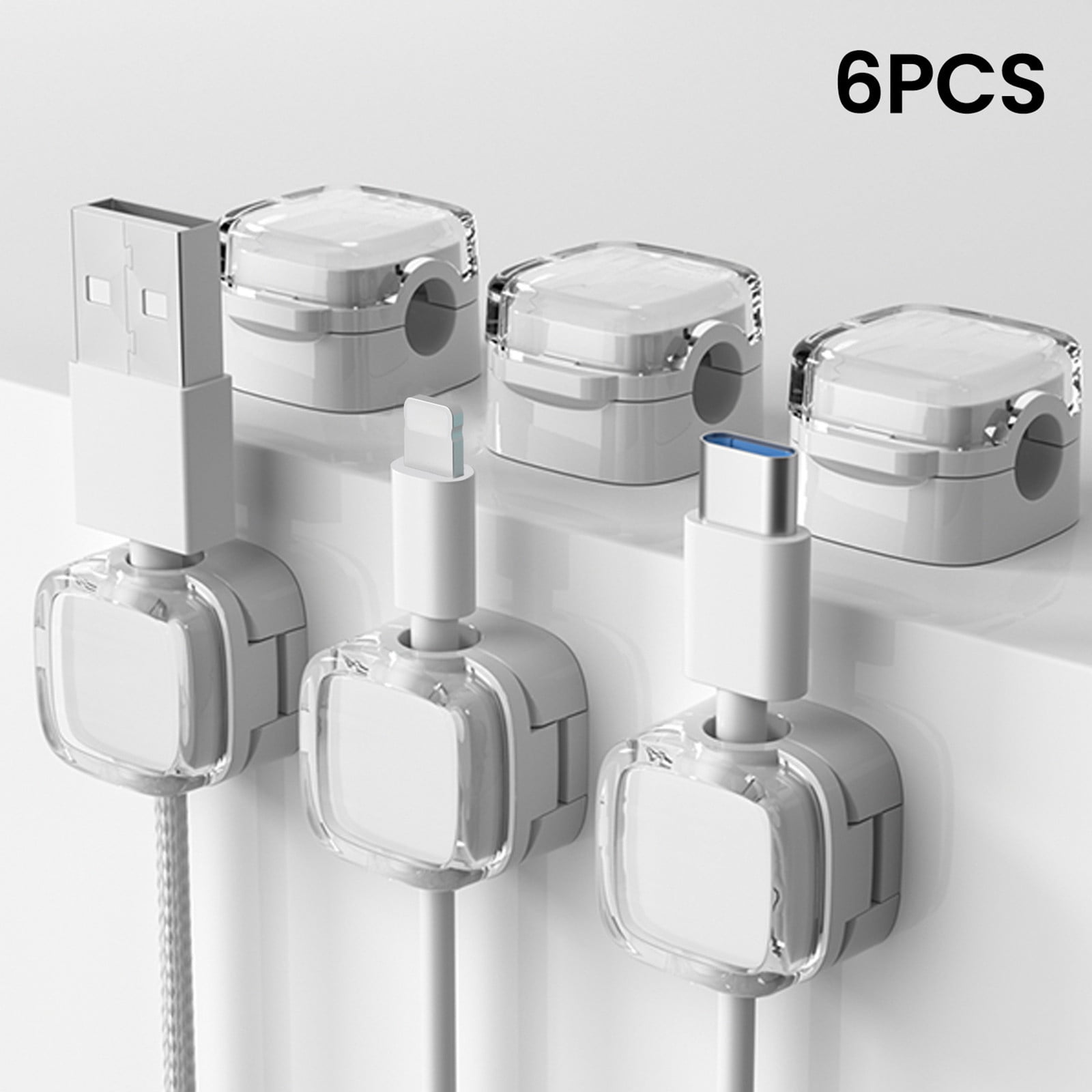 Cord Organizer,Cable Management,Cord Holder,6PC Nail-Free Data Line ...