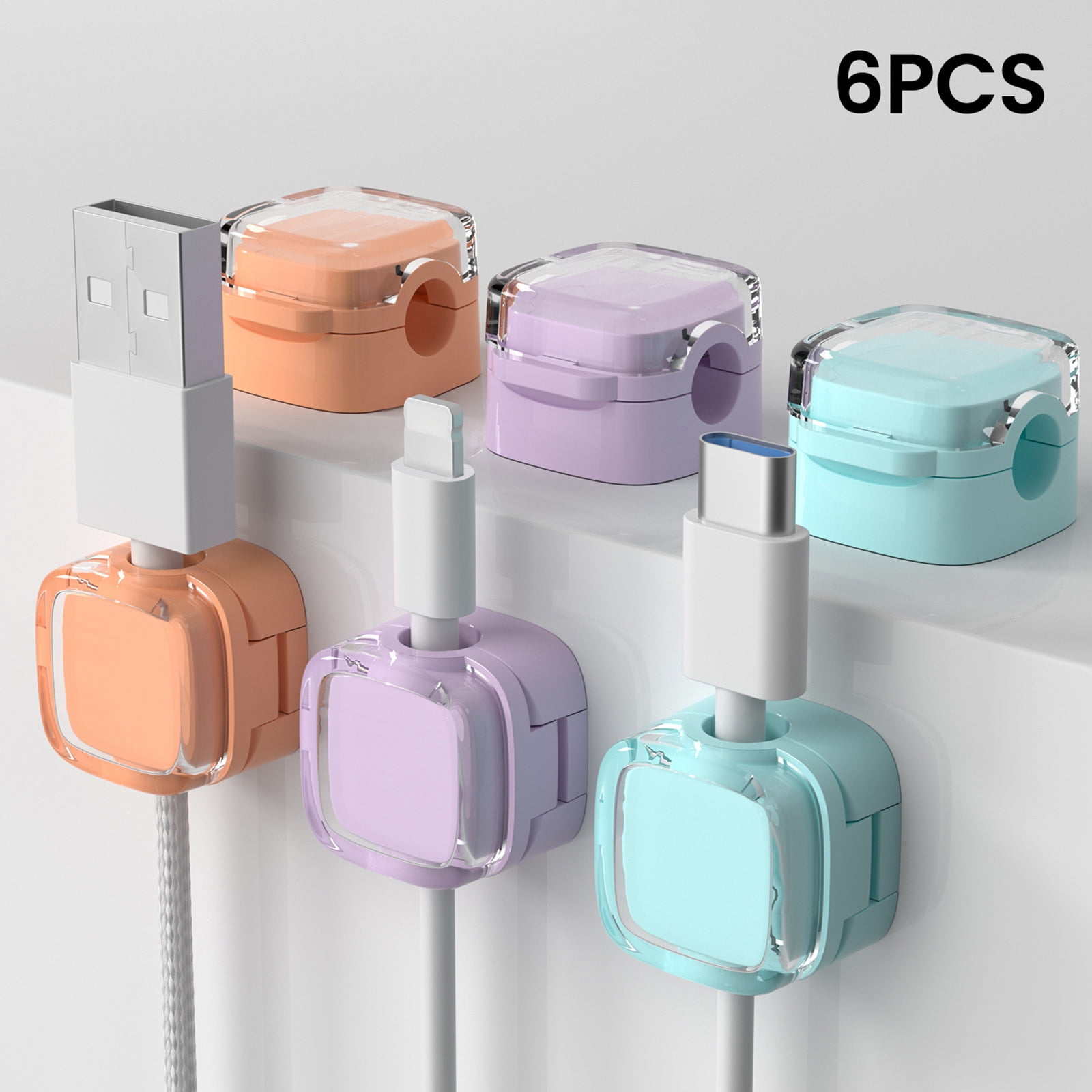 Cord Organizer,Cable Management,Cord Holder for Nightstand,6PC Nail ...