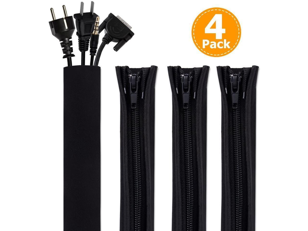 Cord Organizer System Cable Management Sleeve, 19.5 inch, Wire Cover ...