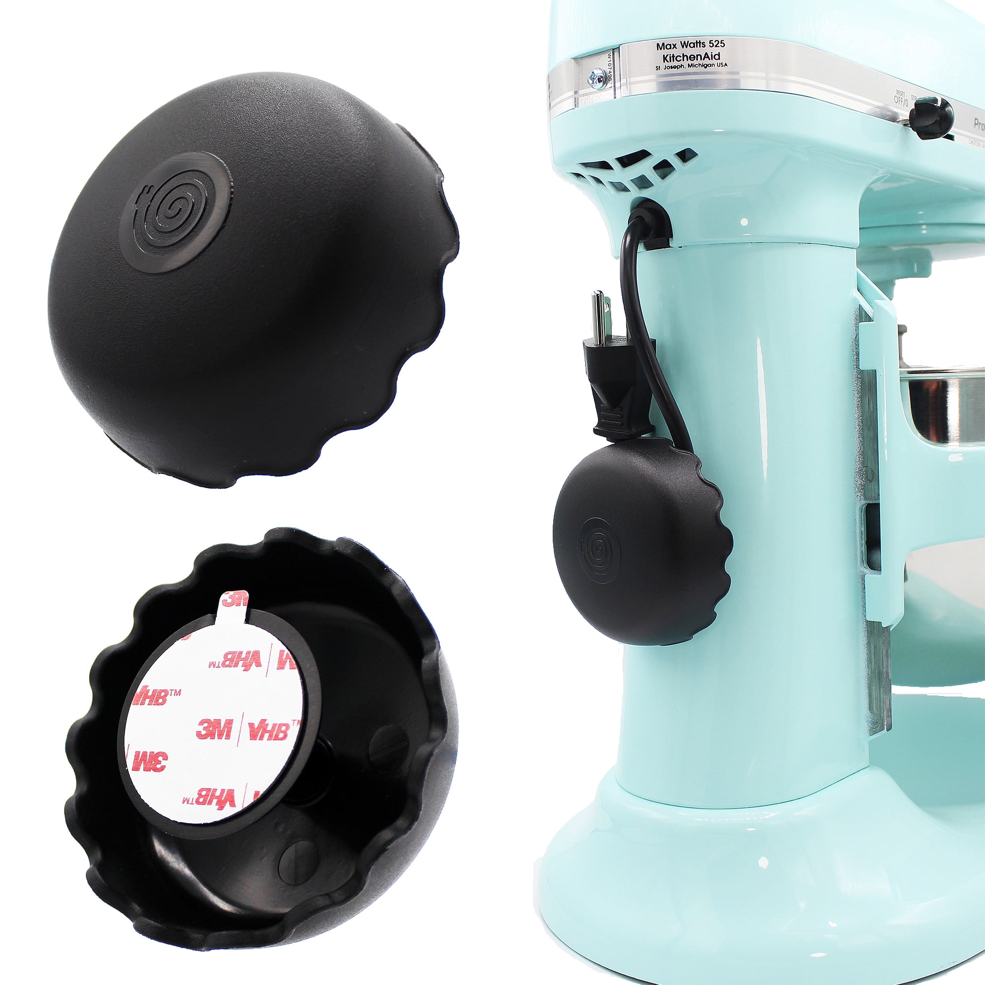 The Cord Wrapper 2 Pack Black - Power Cord Organizer, Heat-Resistant ...