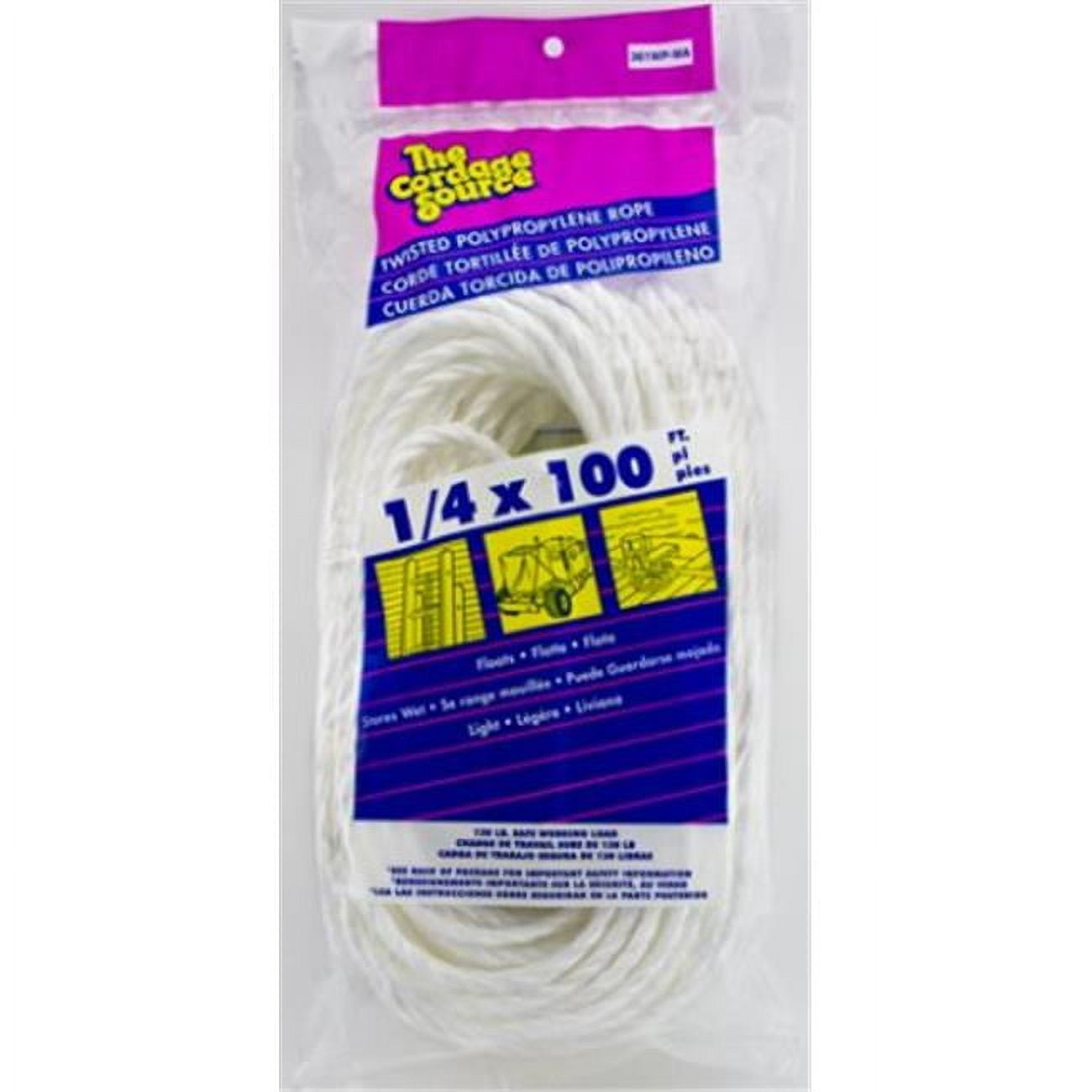 Cordage Source 361WP-WA - 0361WP 0.25 in. x 100 ft. Twisted ...
