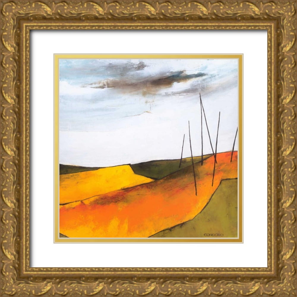 Cordaro, Emiliana 20x20 Gold Ornate Wood Framed with Double Matting ...