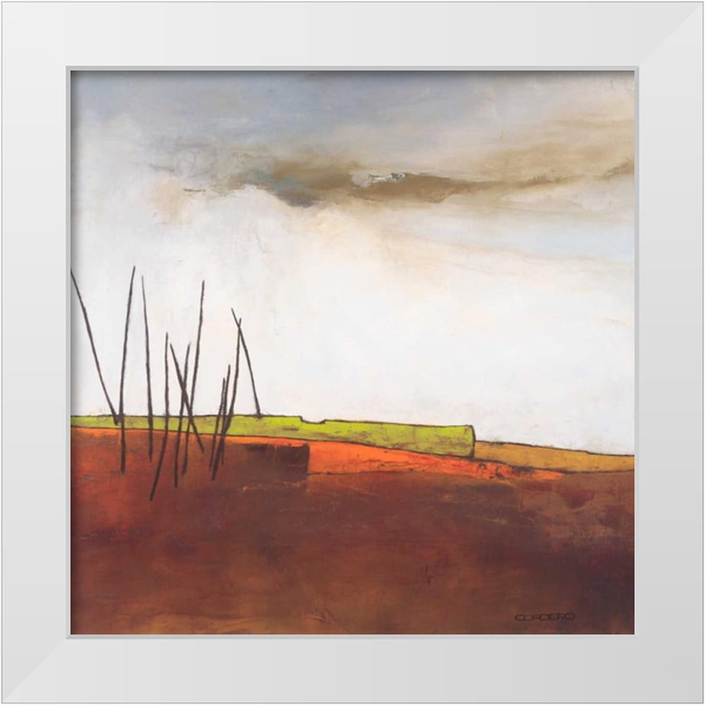 Cordaro, Emiliano 26x26 White Modern Wood Framed Museum Art Print ...